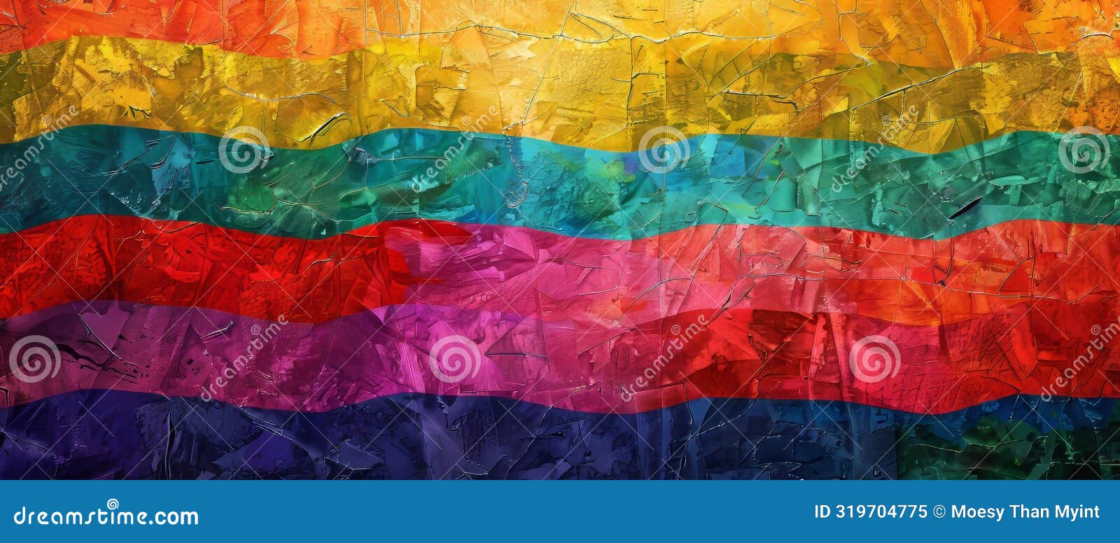 Unity in Diversity - Artistic Pride Flag Collage Banner Background ...