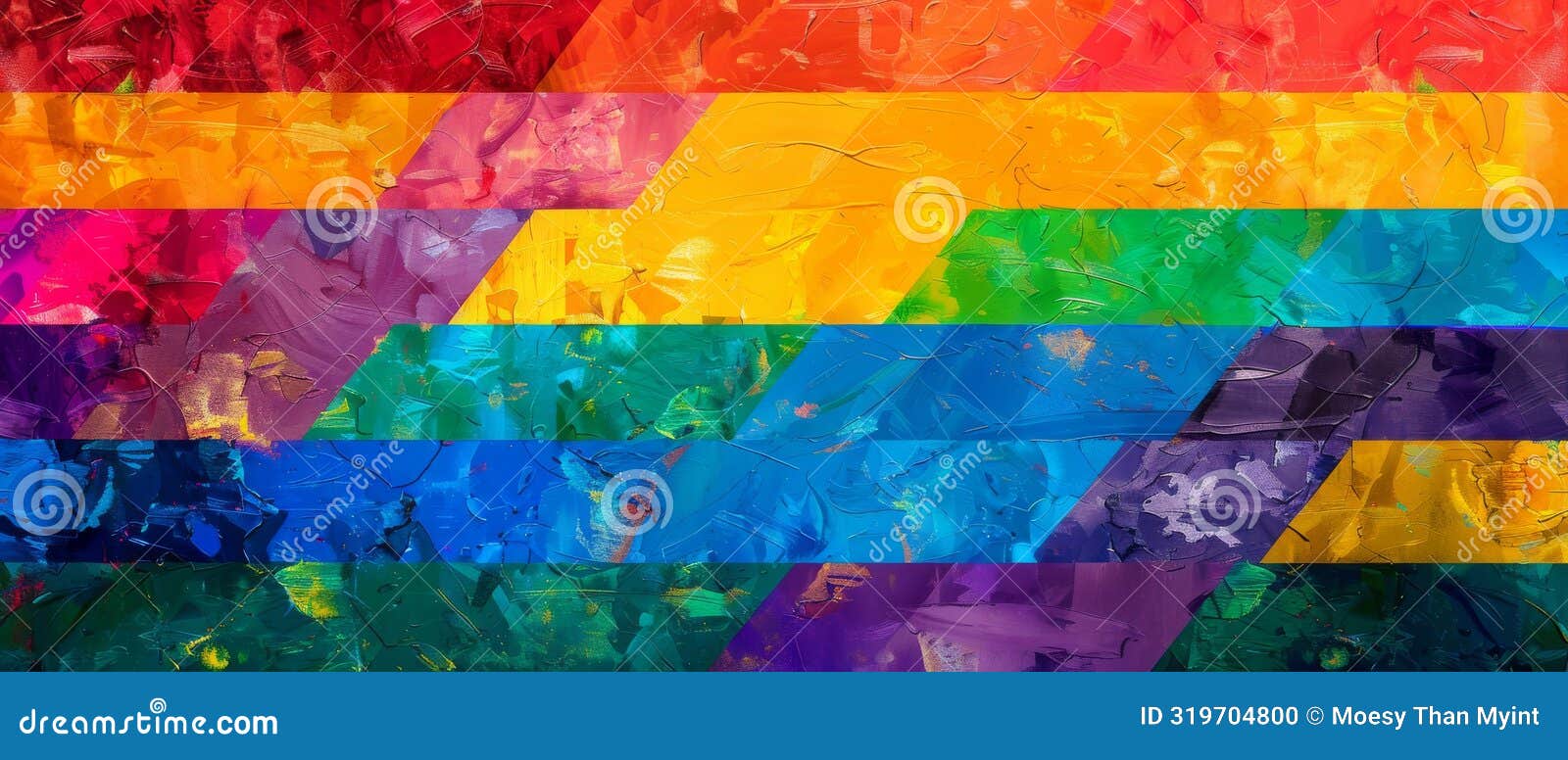 Unity in Diversity - Artistic Pride Flag Collage Banner Background ...