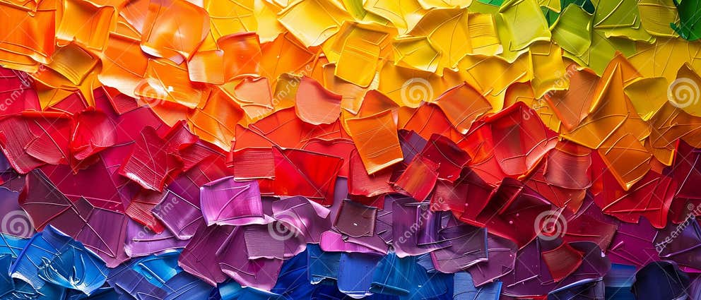 Unity in Diversity - Artistic Pride Flag Collage Banner Background ...