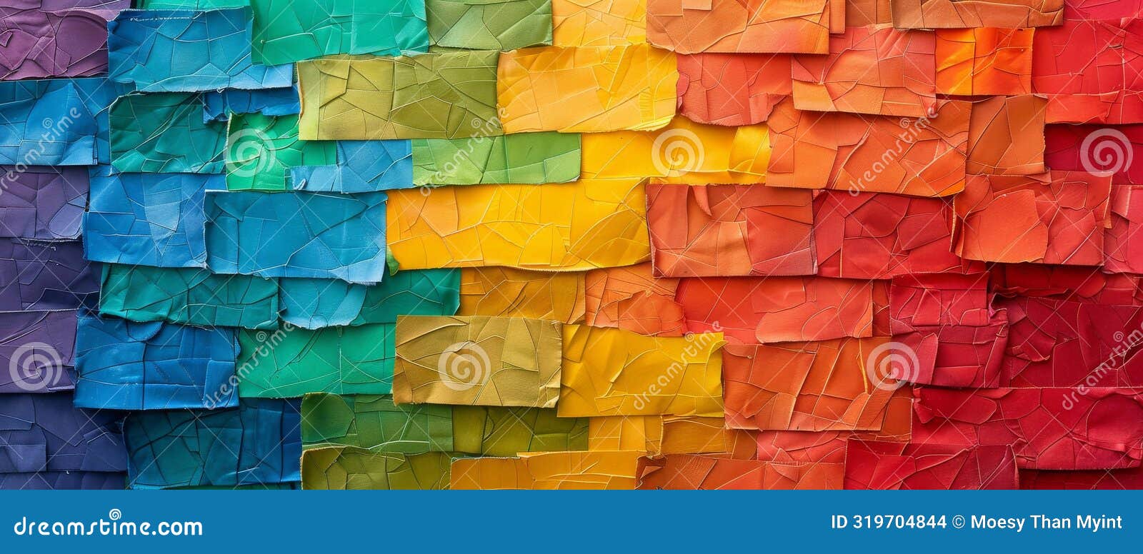 Unity in Diversity - Artistic Pride Flag Collage Banner Background ...