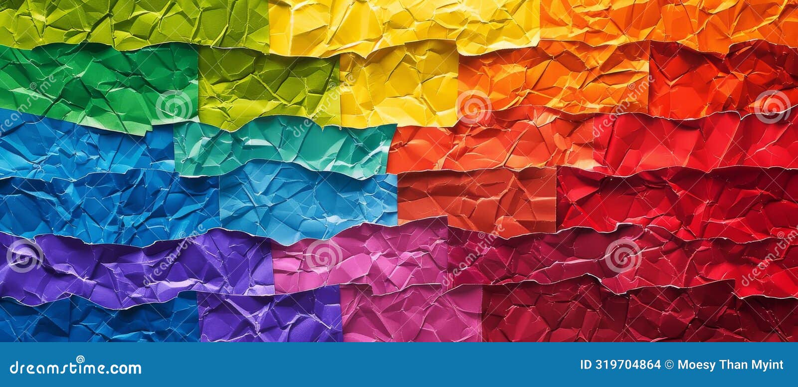 Unity in Diversity - Artistic Pride Flag Collage Banner Background ...