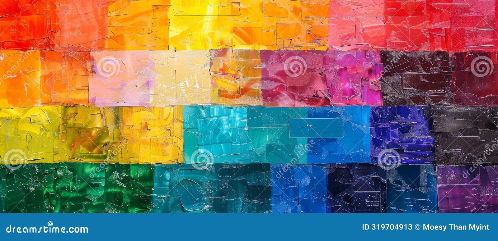 Unity in Diversity - Artistic Pride Flag Collage Banner Background ...