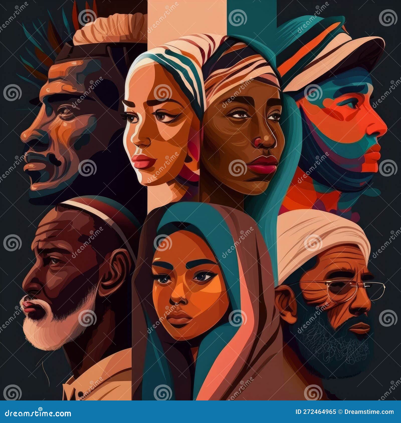 Unity in Diversity: Illustration of a Diverse Group of People from ... Unity in Diversity: Illustration of a Diverse Group of People from ...