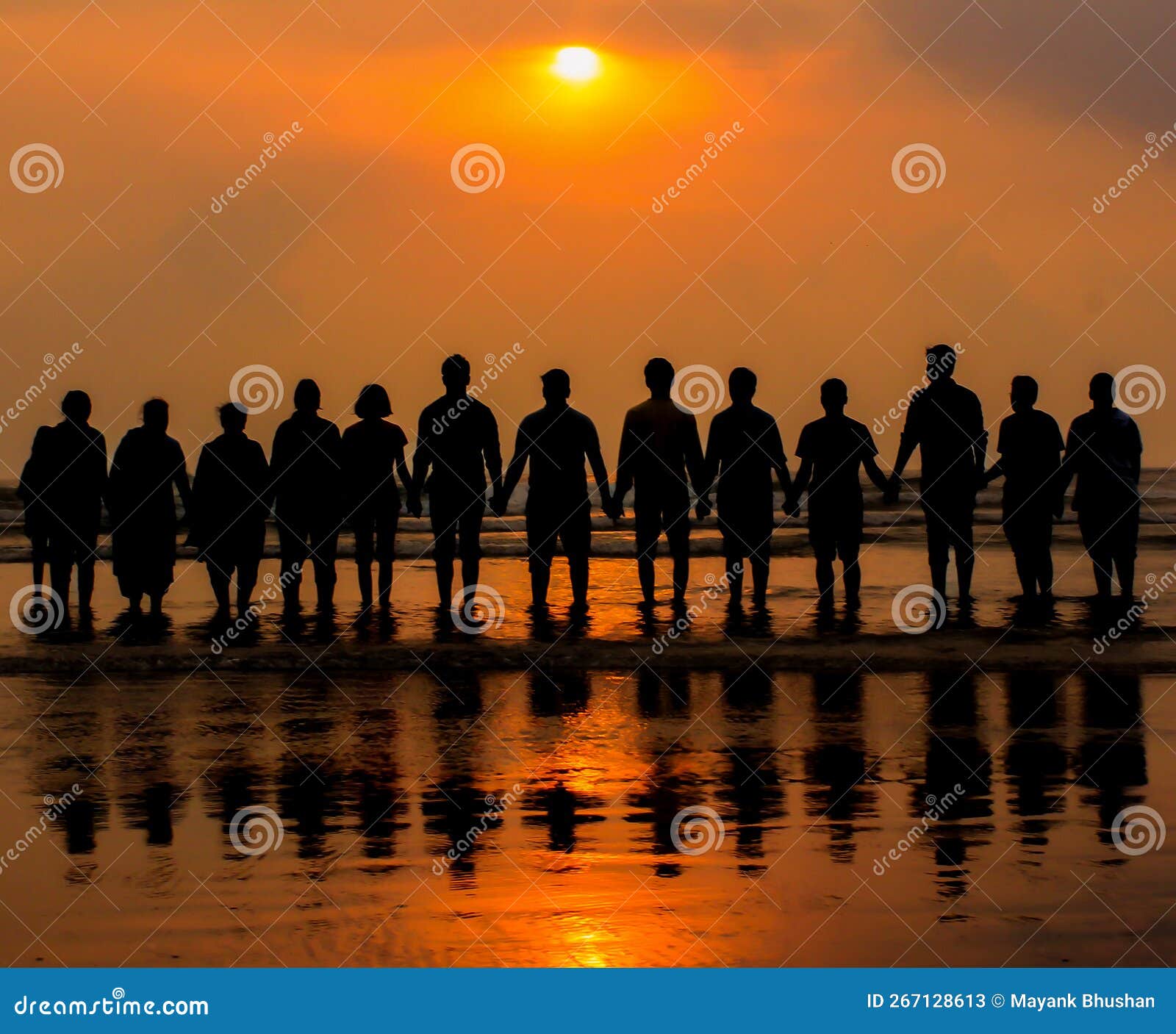 Unity in Diversity - Sunset Landscape Stock Image - Image of sunset ...