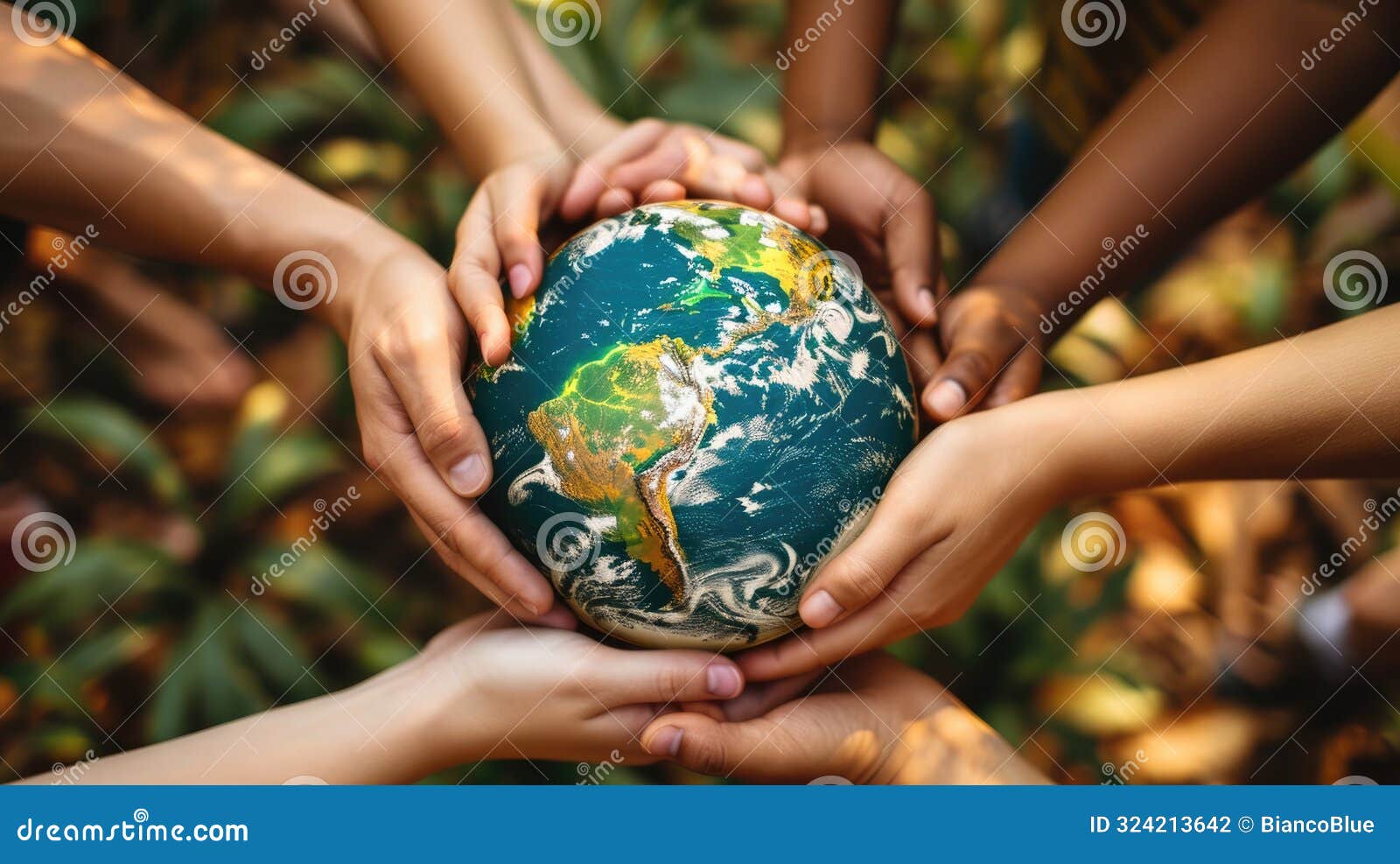Unity for Earth Diverse Hands Protecting Our Planet for Global ...
