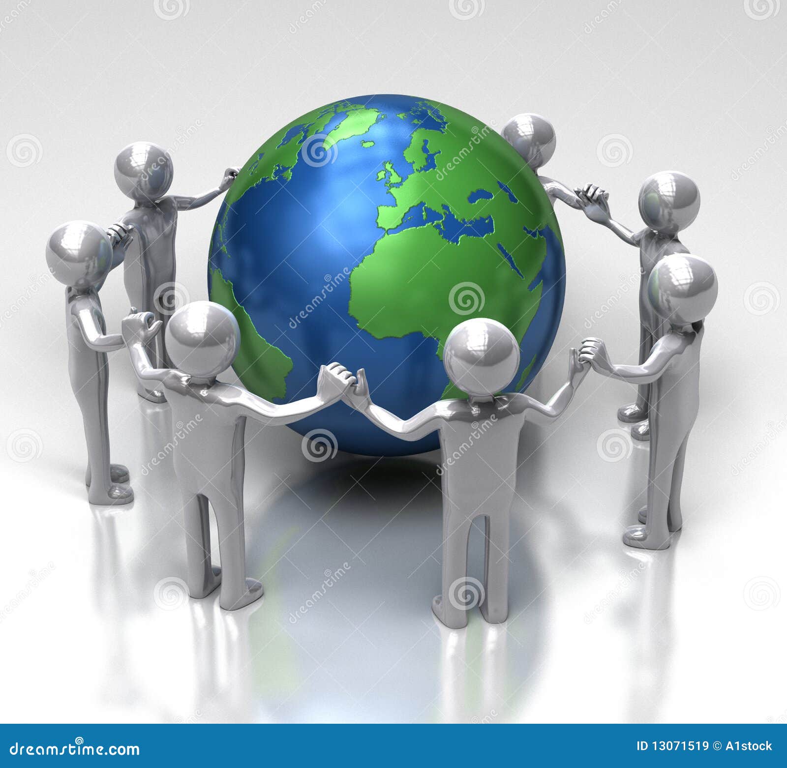 Unity for Ecology stock illustration. Illustration of community - 13071519