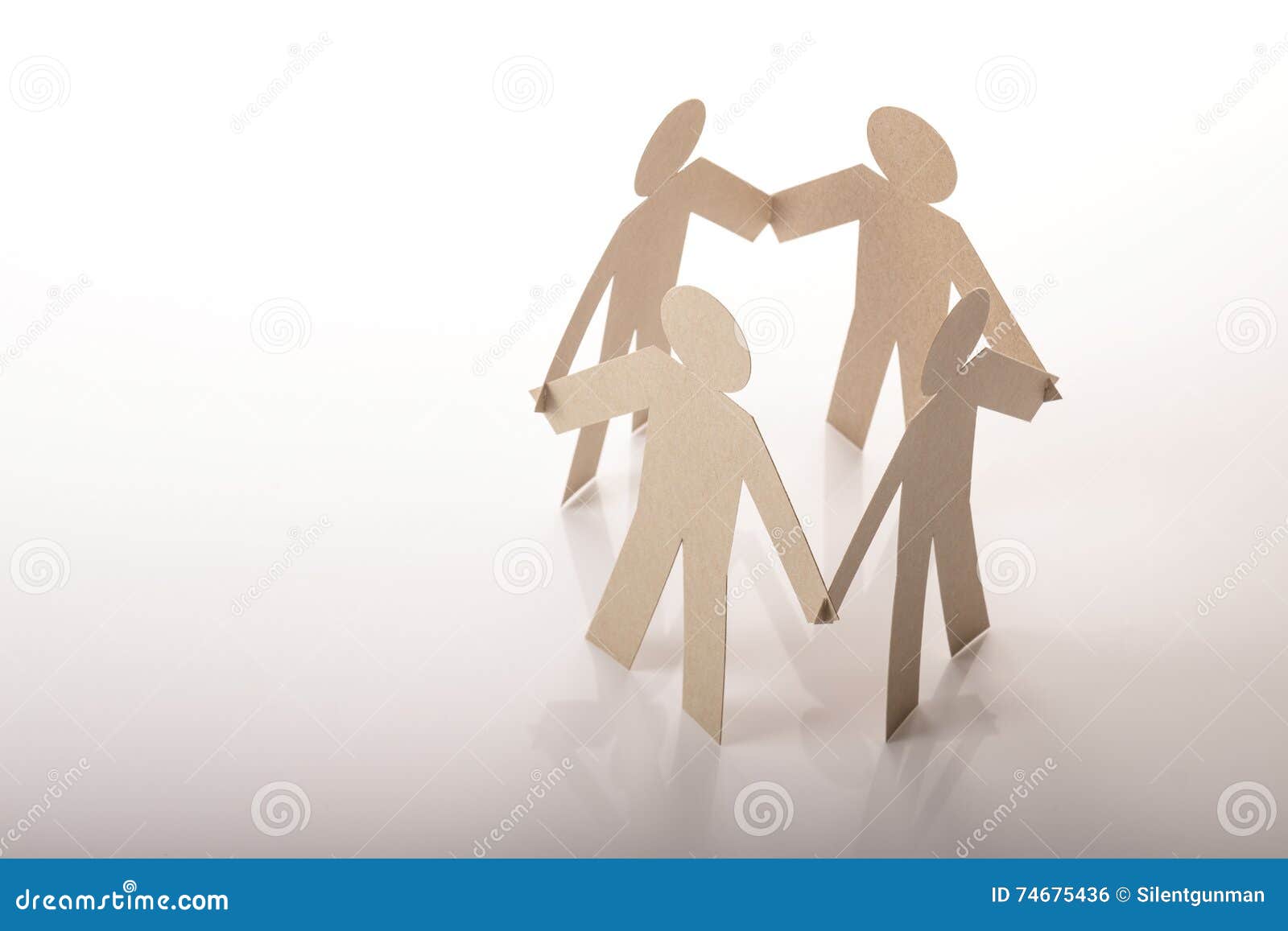 Unity of four stock photo. Image of people, community - 74675436