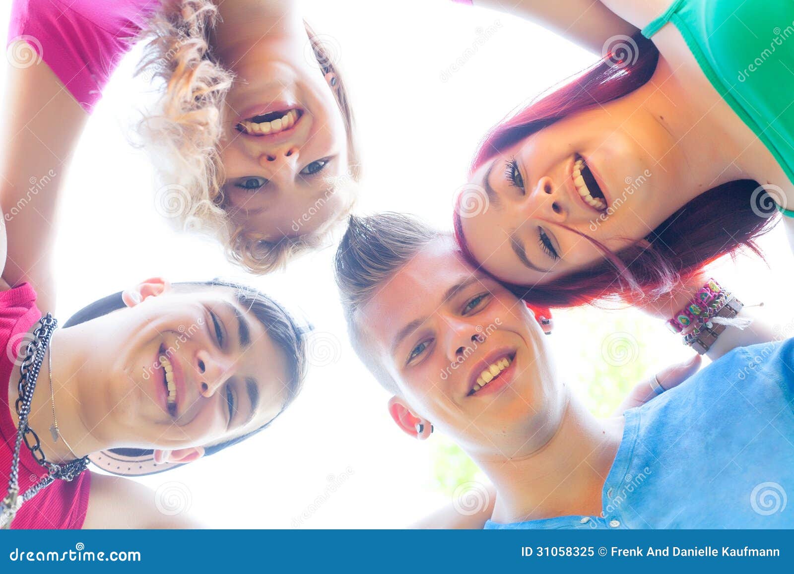 Unity group of teenagers stock image. Image of childhood - 31058325