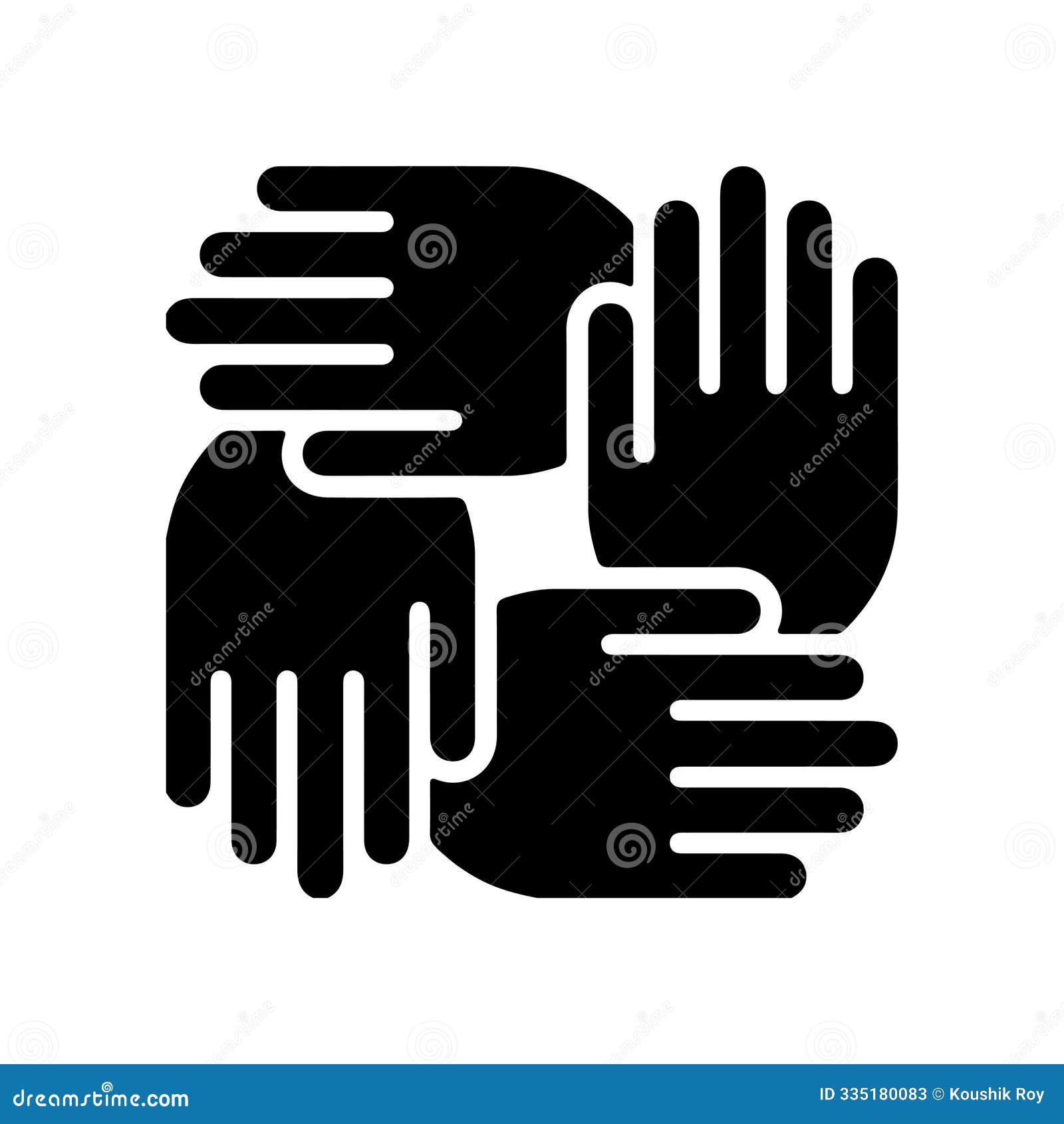 Unity Icon Silhouette Vector Style White Background Stock Illustration ...