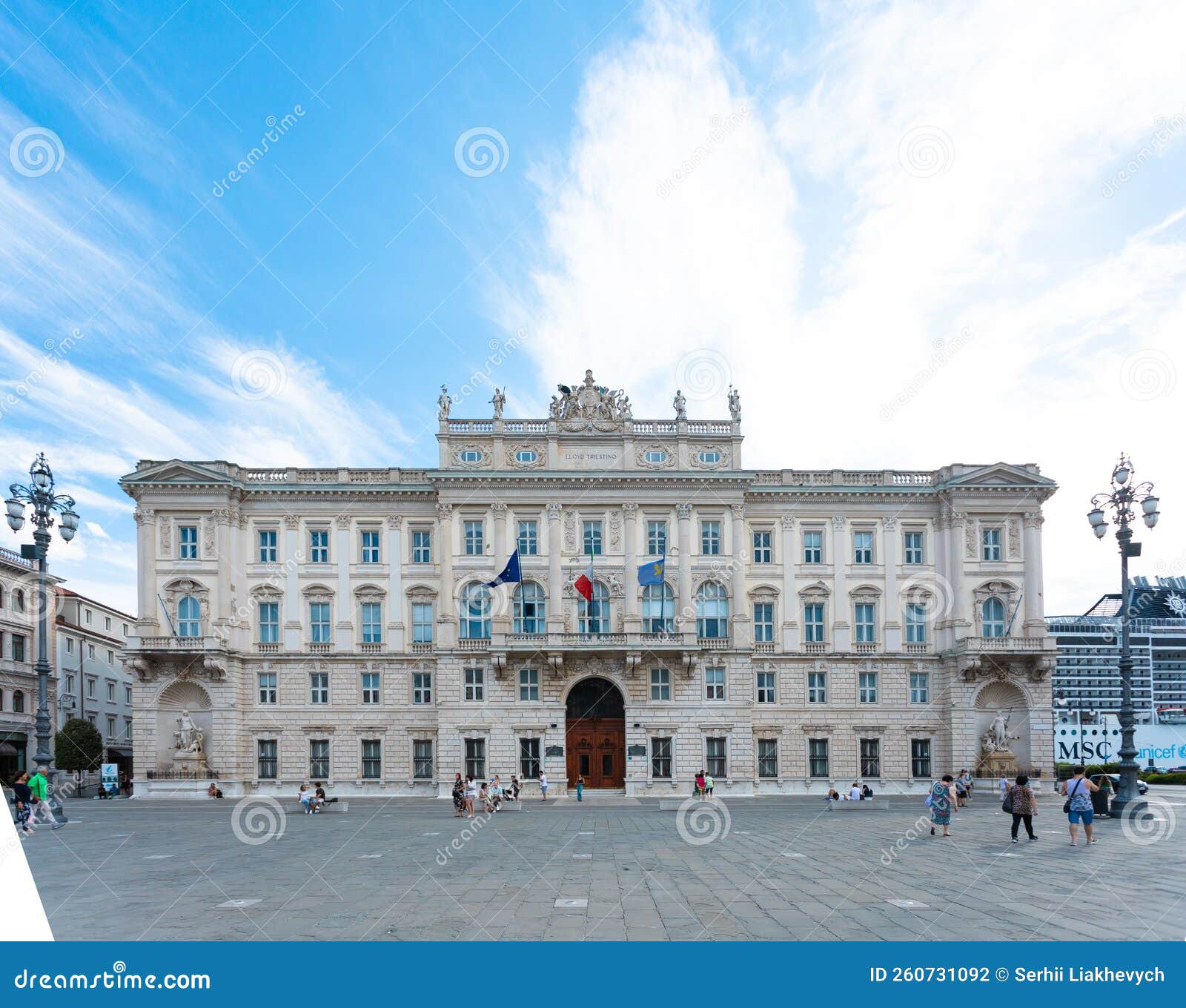 Unity of Italy Square in Trieste, Italy Editorial Photography - Image ...