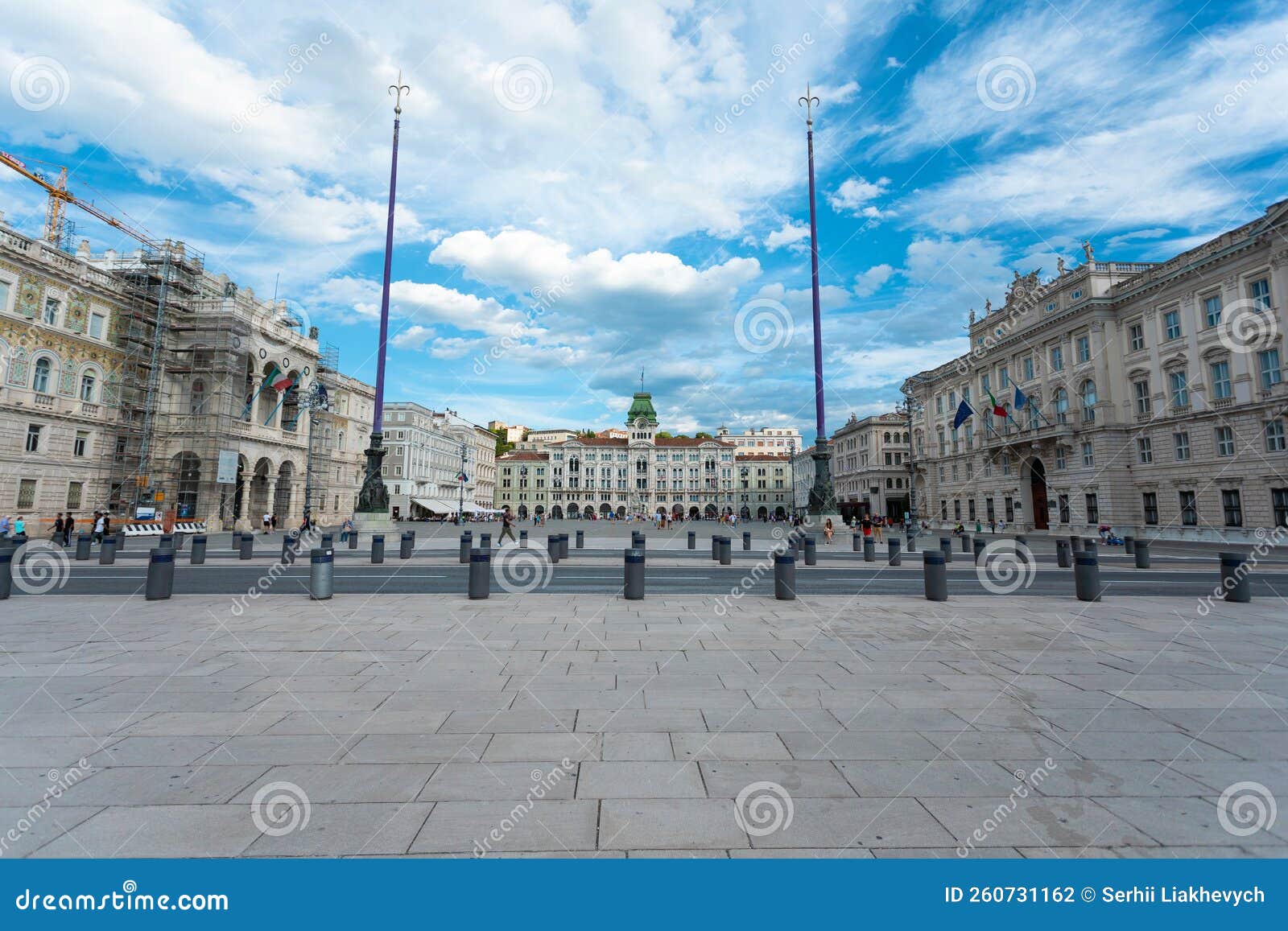 Unity of Italy Square in Trieste, Italy Stock Photo - Image of tourism ...