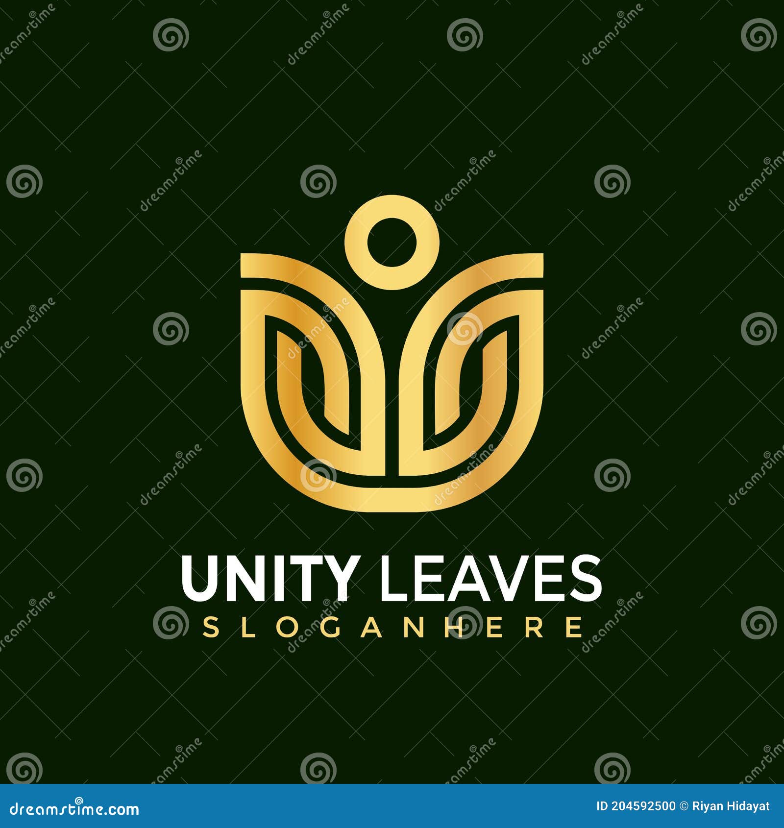 Unity Leaf Logo, Human People Grup Creative Modern Logos Design Vector ...