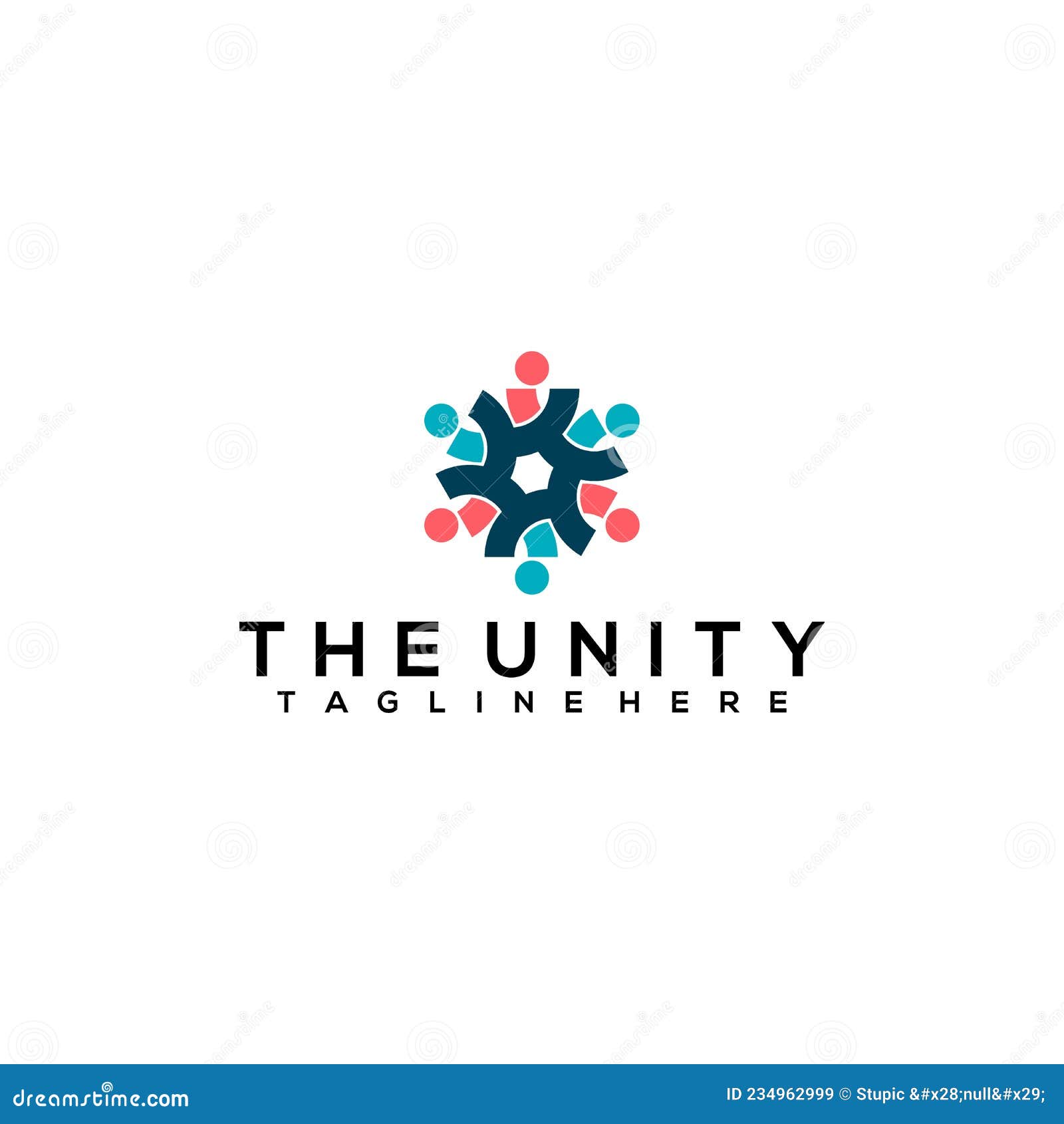 Unity Logo Concept Vector Isolated in White Background Stock Vector ...