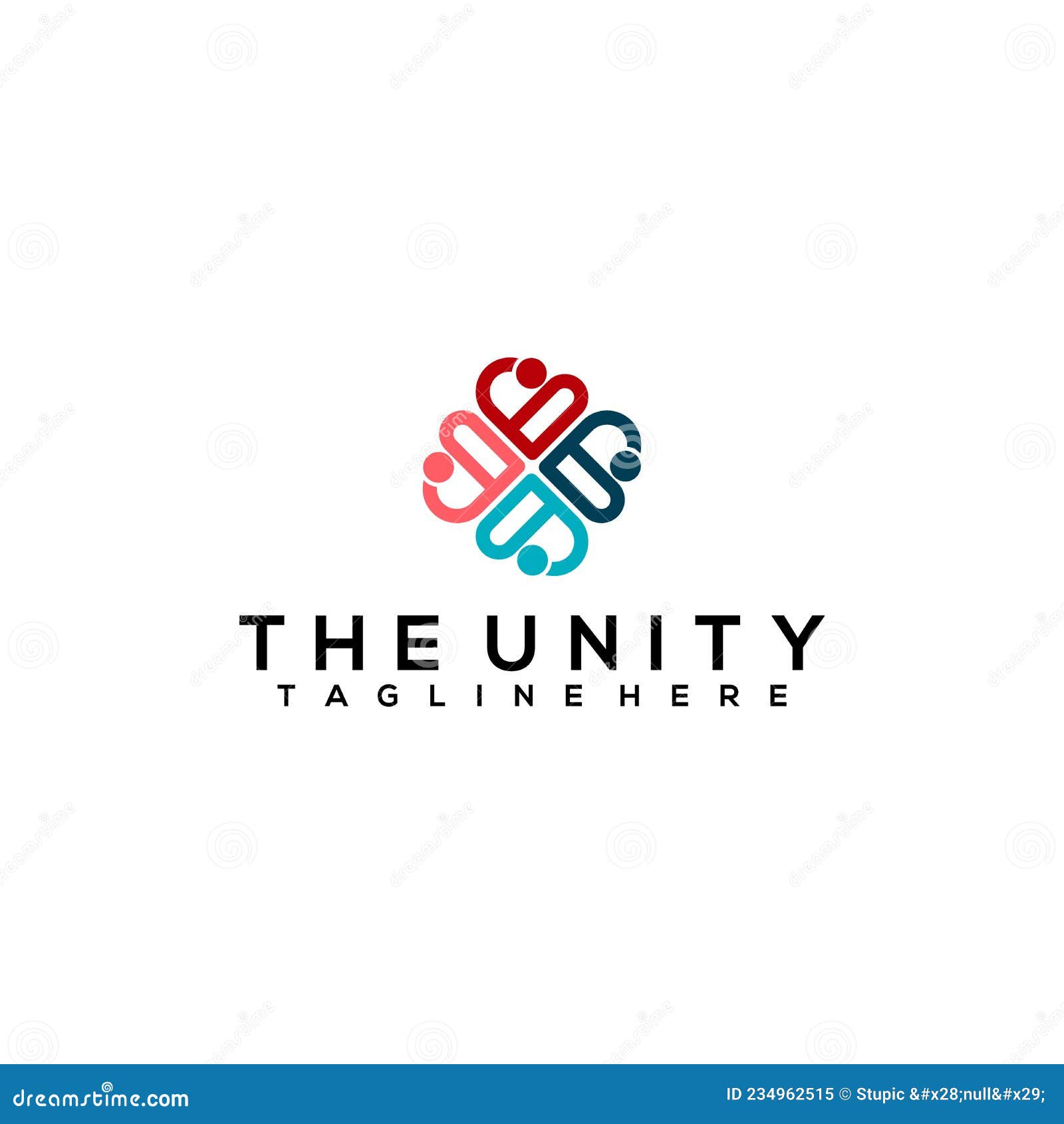 Unity Logo Concept Vector Isolated in White Background Stock Vector ...