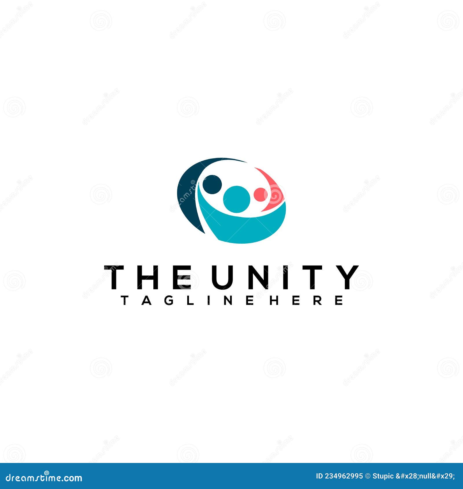Unity Logo Concept Vector Isolated in White Background Stock Vector ...