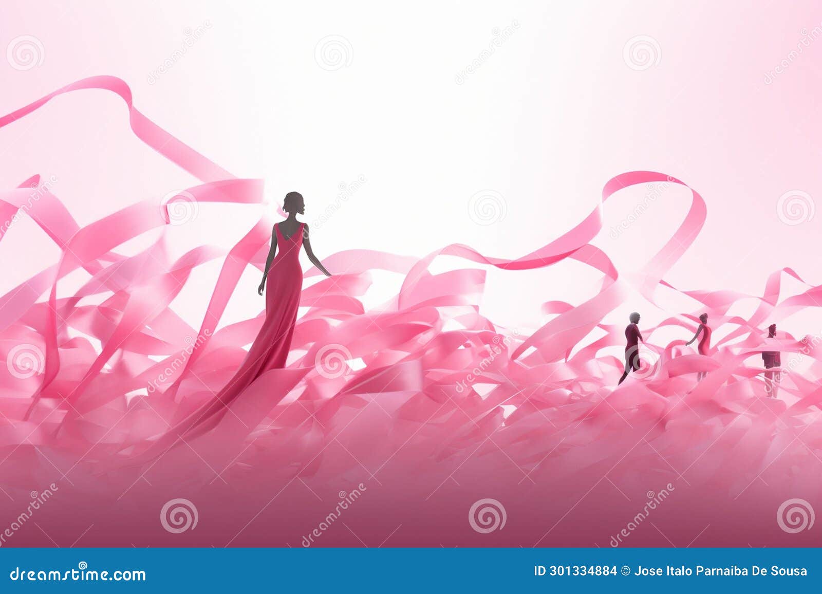 Unity in Motion Diverse Silhouettes Moving Stock Illustration ...