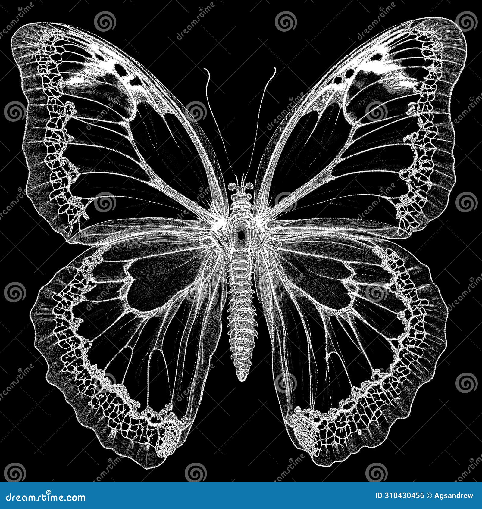 The Unity of Nature Stippling Stock Illustration - Illustration of ...