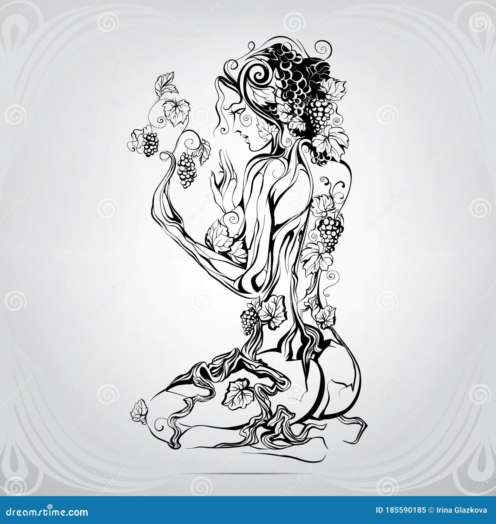 Unity with Nature. Vector Illustration Stock Vector - Illustration of ...