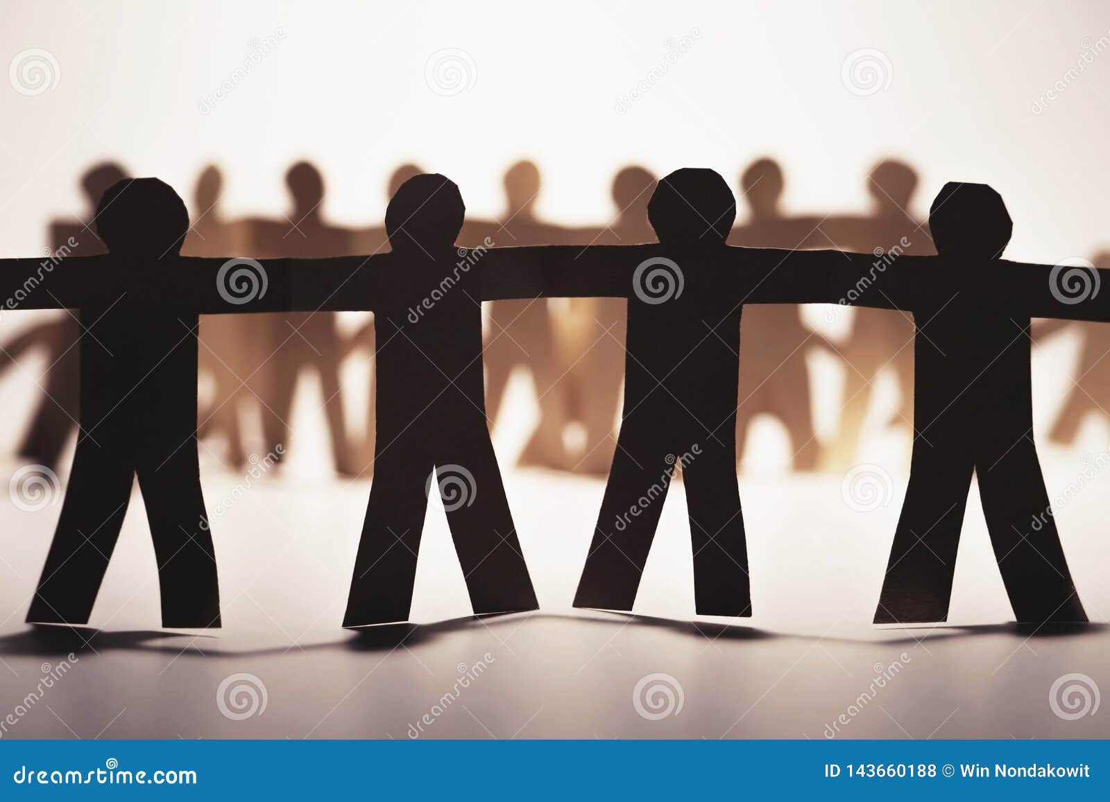 Unity of paper team stock photo. Image of symbol, relationship - 143660188