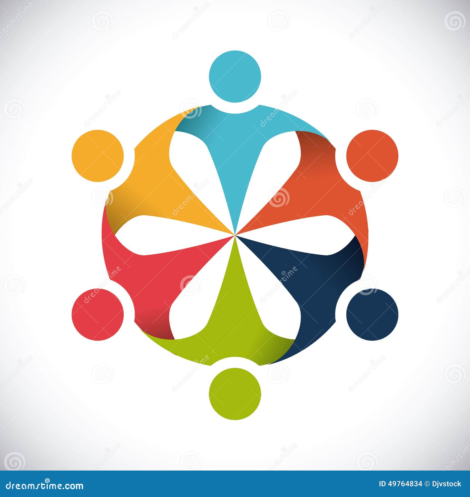 Unity people stock illustration. Illustration of circle - 49764834