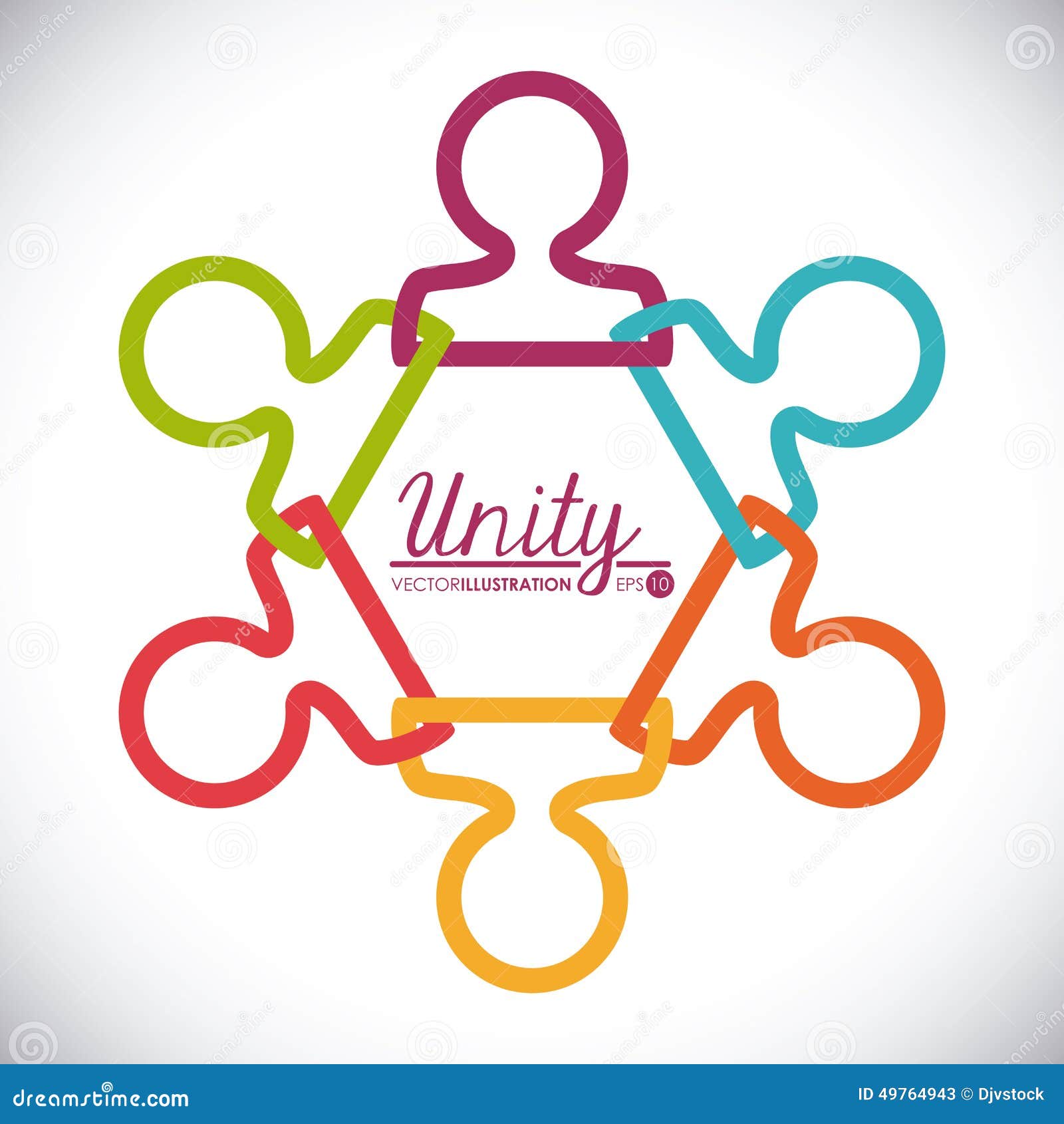 Unity people stock illustration. Illustration of diversity - 49764943