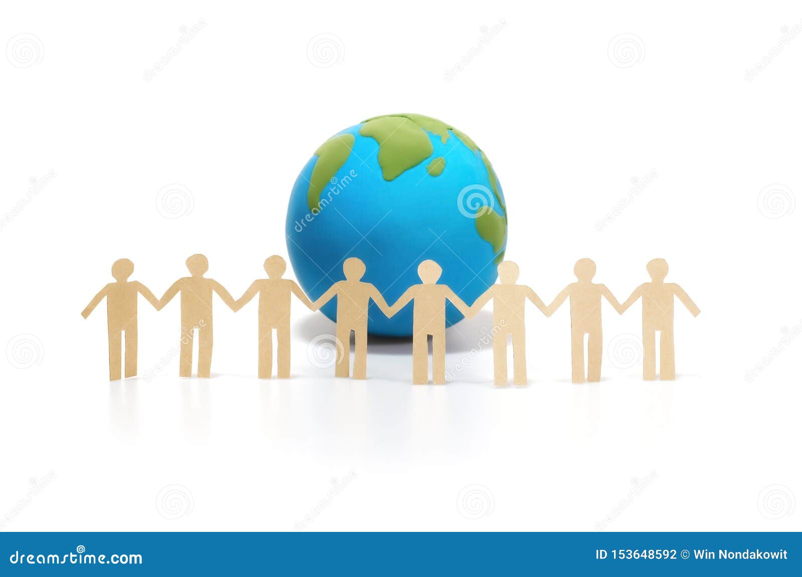 Unity Of People And The Earth Symbol On White Royalty-Free Stock Image ...