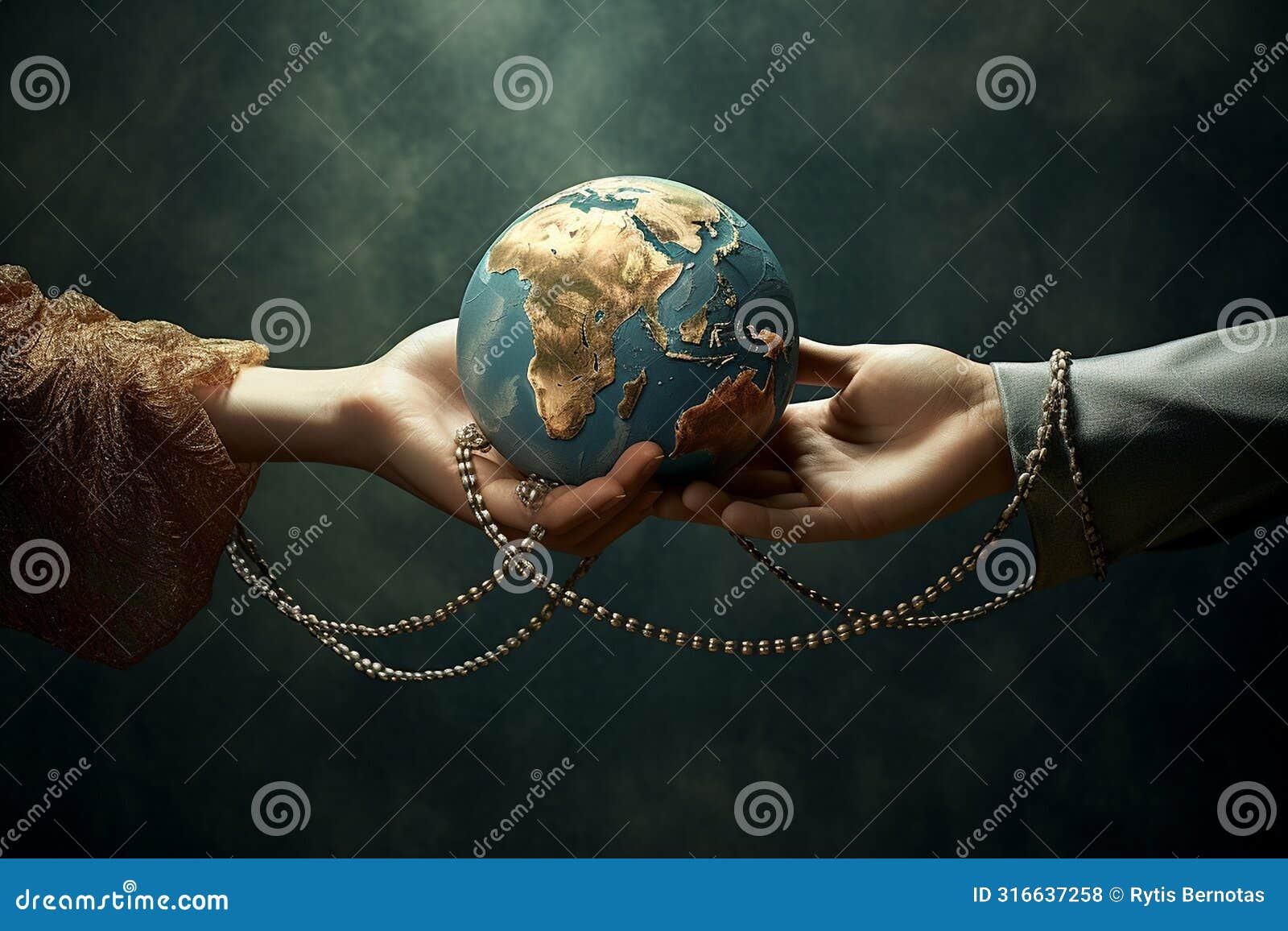 Unity in Preserving Our Planet Stock Illustration - Illustration of ...