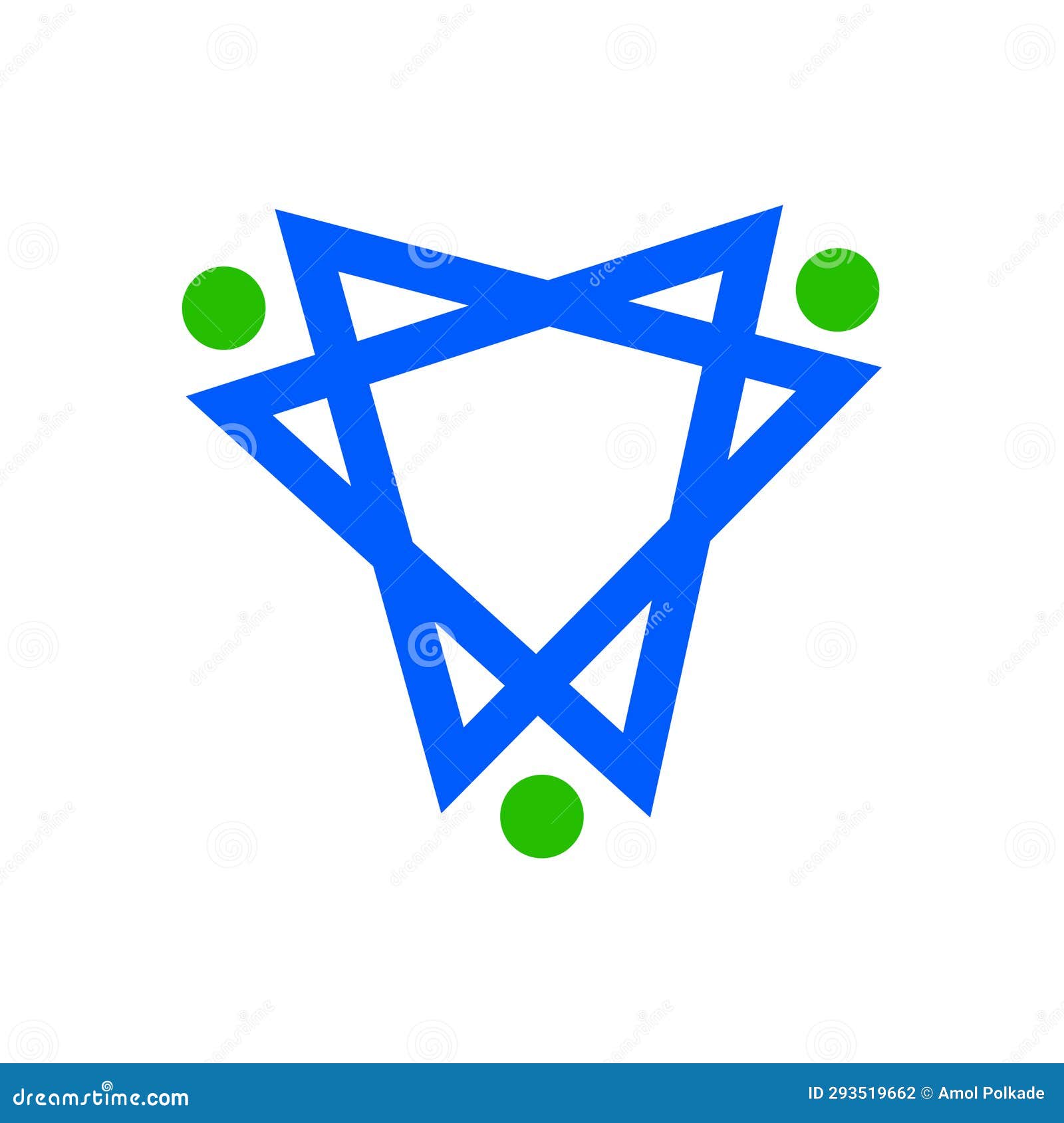 Unity Star Vector Icon with Blue Color Stock Vector - Illustration of ...