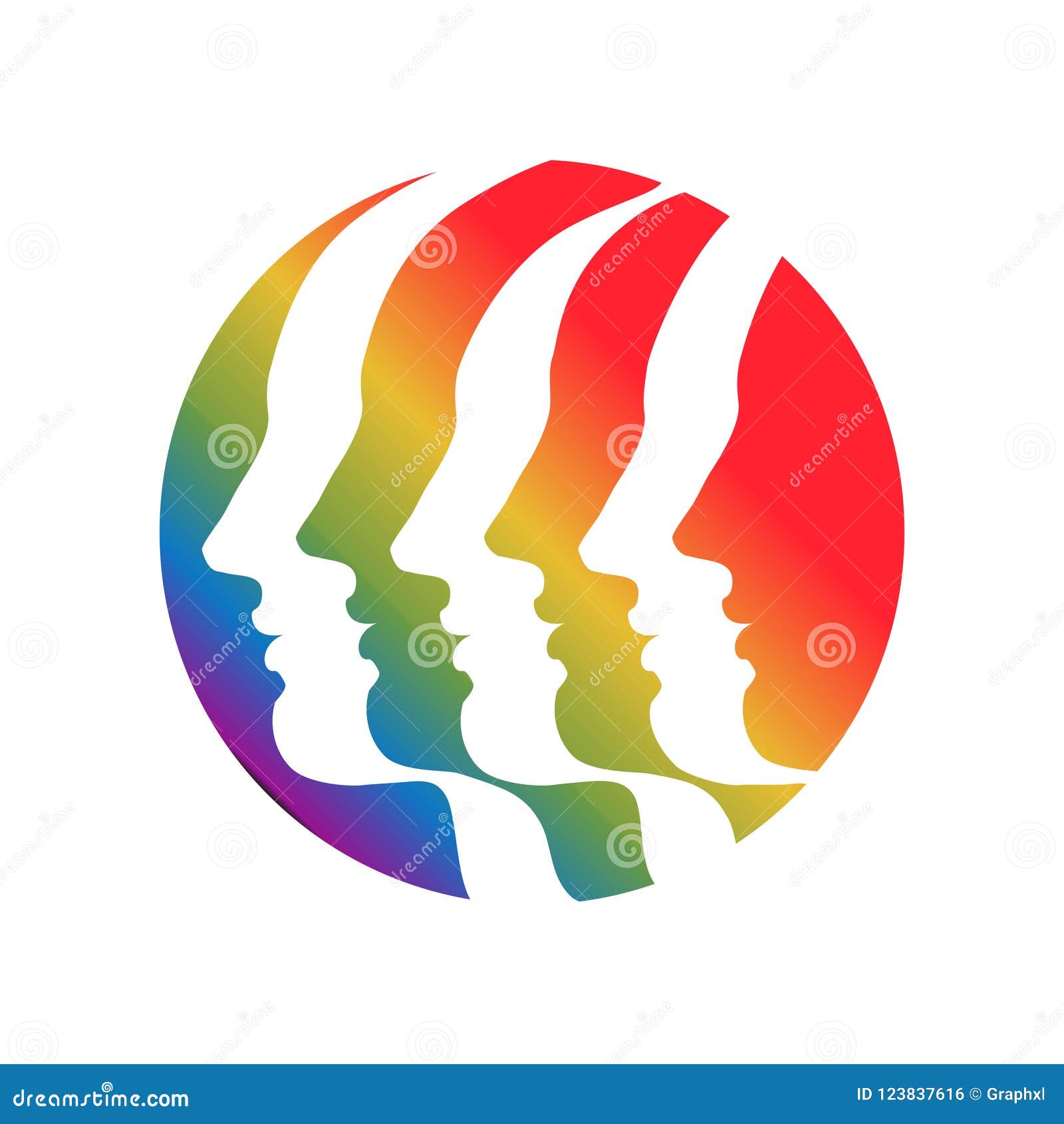 Unity Symbol No. 6, Colored Variant Stock Vector - Illustration of icon ...