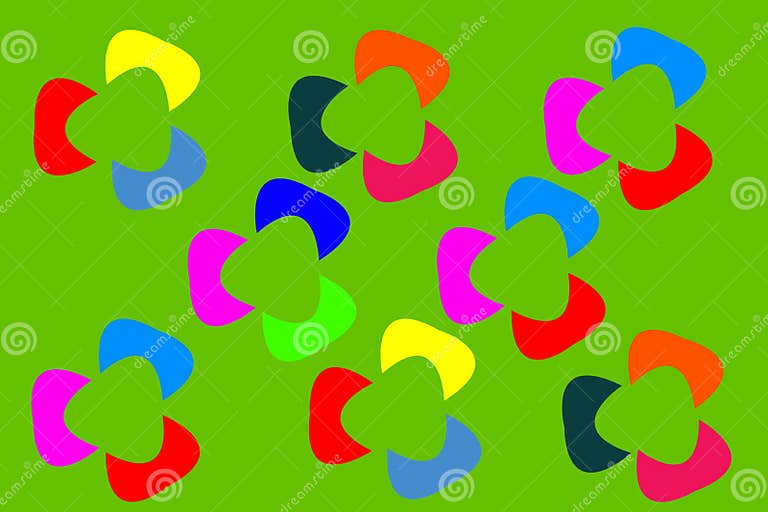 Unity Symbols of Seamless Pattern. Many Colors Mean of Different Ethics ...