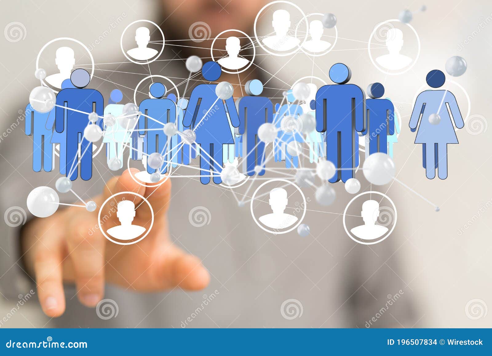 A Unity and Teamwork Concept Stock Photo - Image of group, people ...