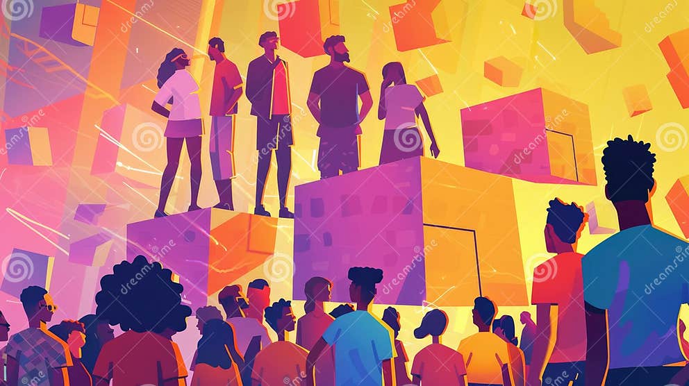 Unity and Teamwork Create a Community, Uniting Diverse Workers in a ...