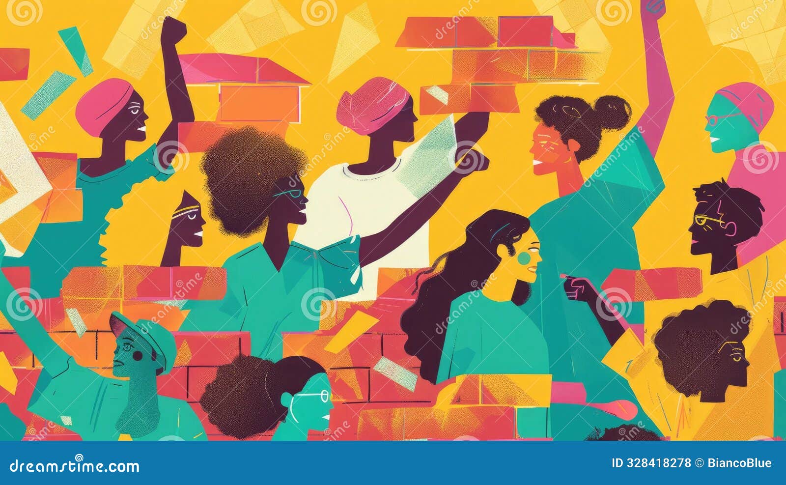 Unity and Teamwork Create a Community, Uniting Diverse Workers in a ...