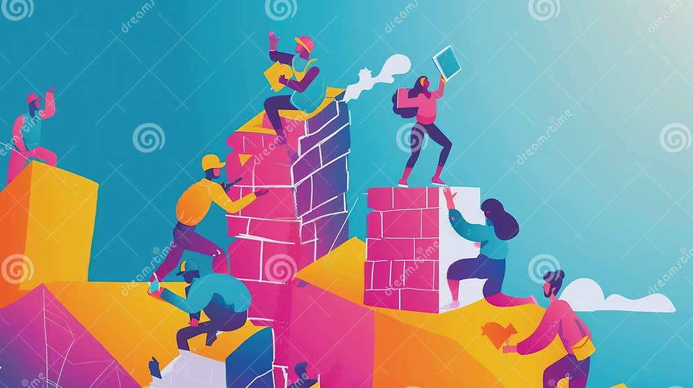 Unity and Teamwork Create a Community, Uniting Diverse Workers in a ...