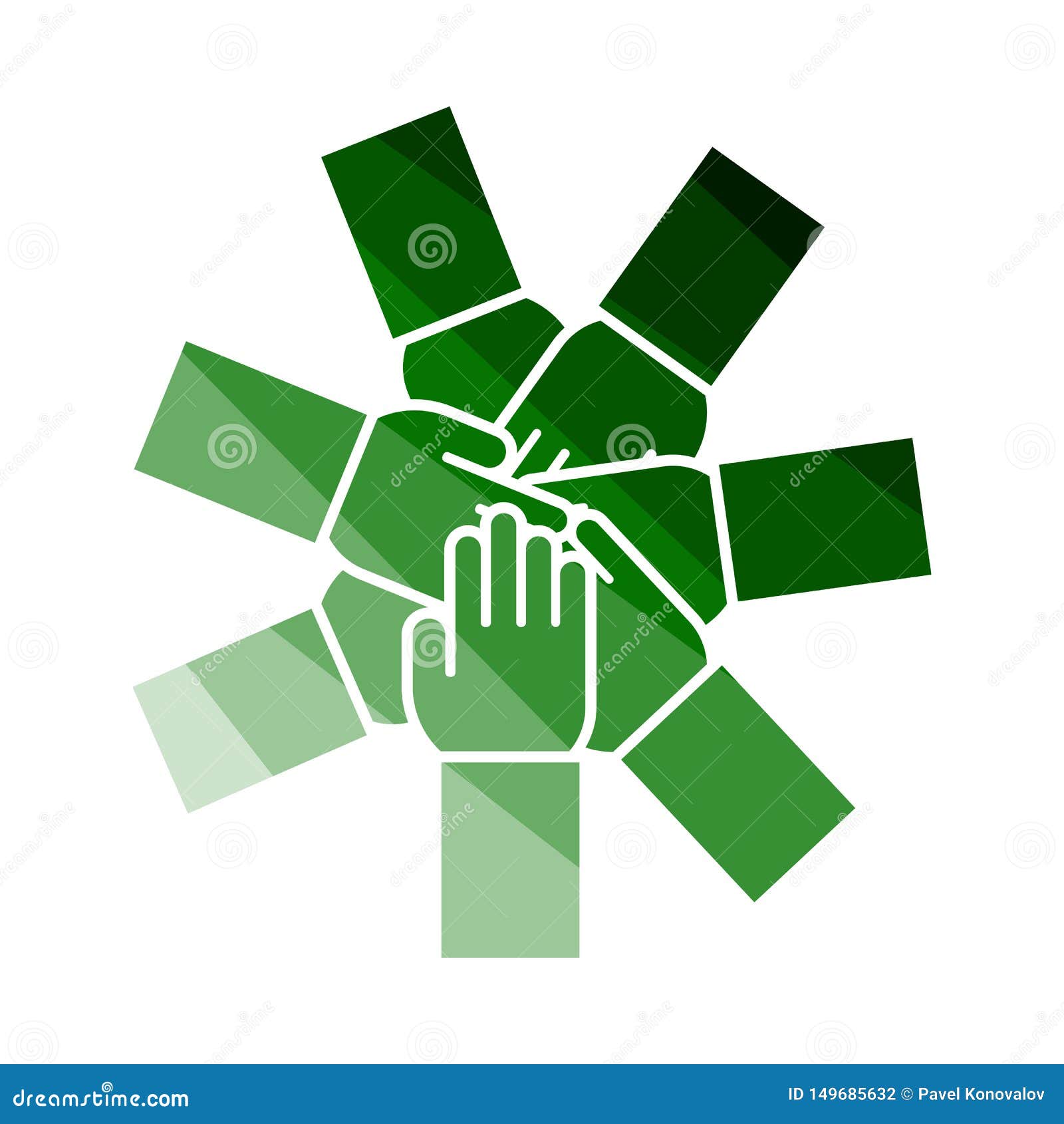 Unity and Teamwork Icon stock vector. Illustration of corporate - 149685632