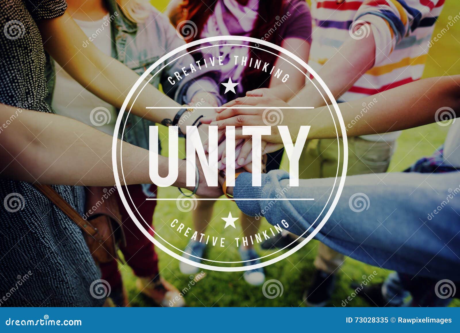 Unity Teamwork Togetherness Partnership Cooperation Concept Stock Image ...