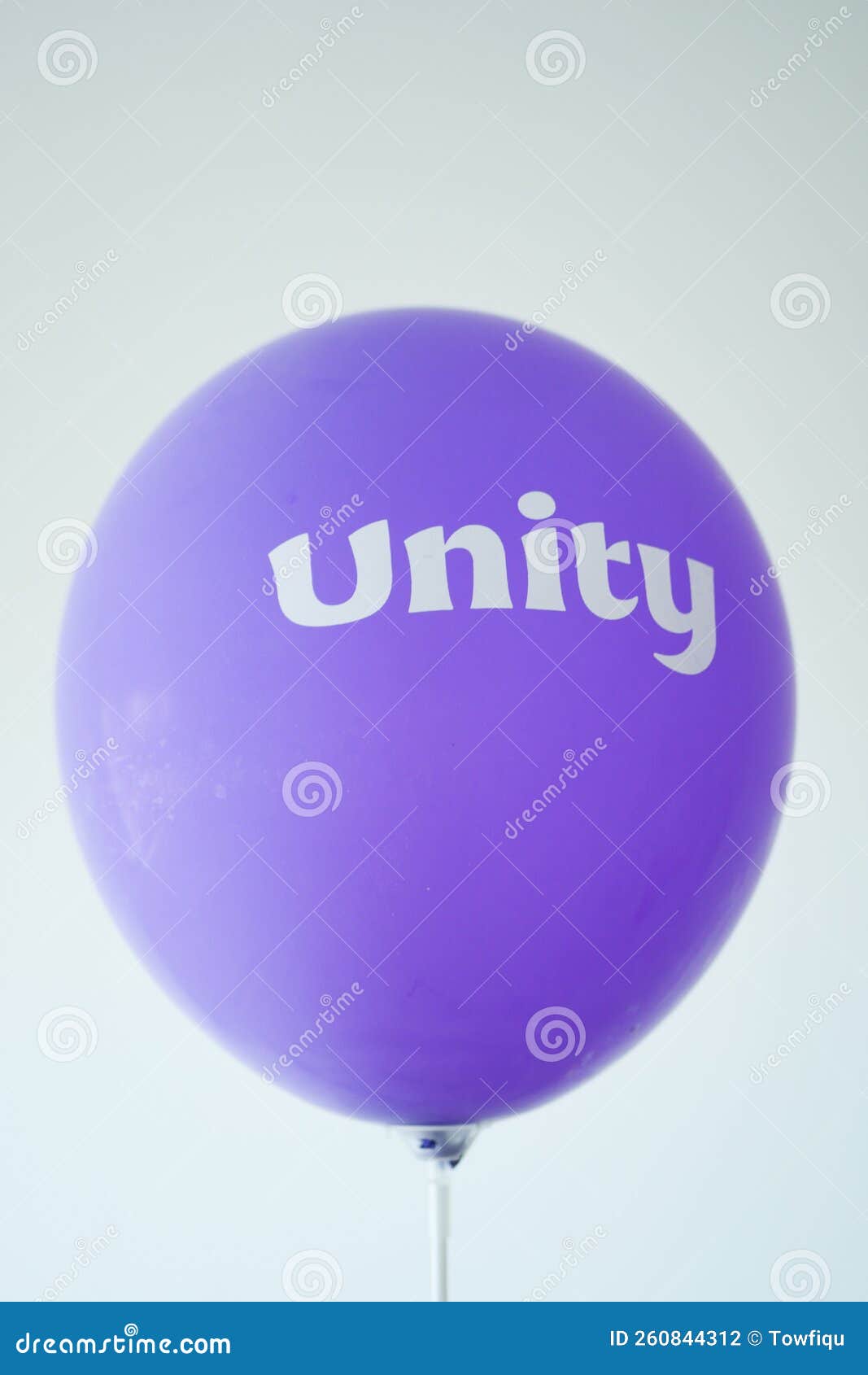 Unity Text on a Purple Color Ballon, Editorial Photography - Image of ...