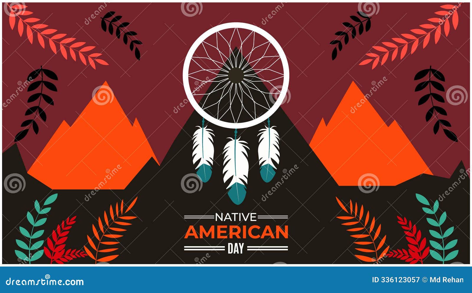 Unity in Tradition Native American Day Design Templet Stock ...