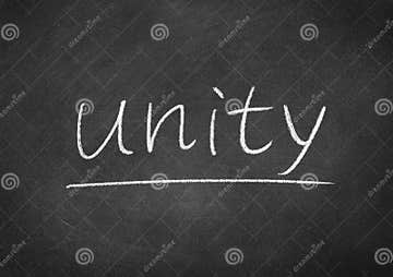 Unity stock photo. Image of abstract, word, unity, blackboard - 118852190