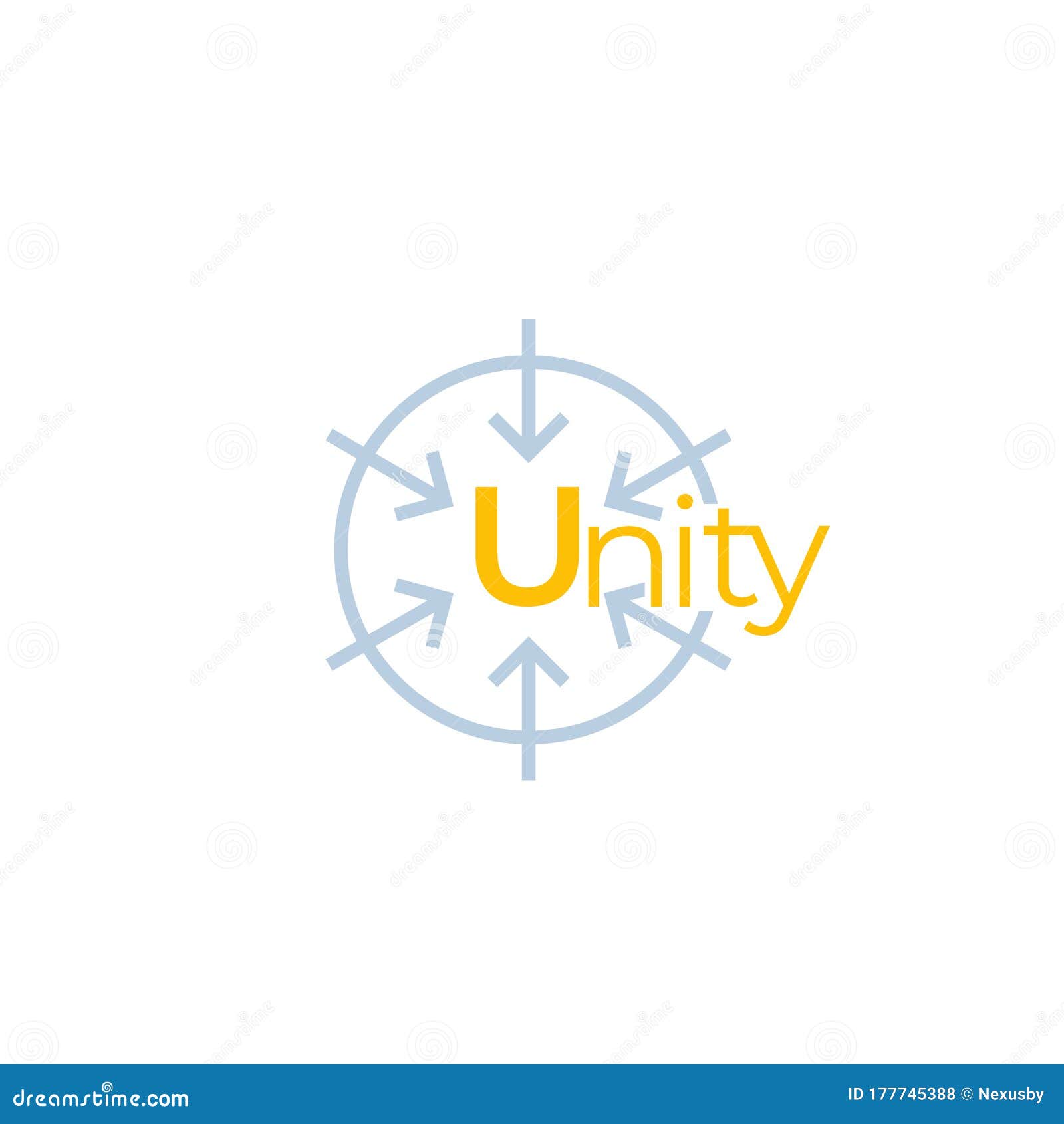 Unity vector logo icon stock illustration. Illustration of unite ...