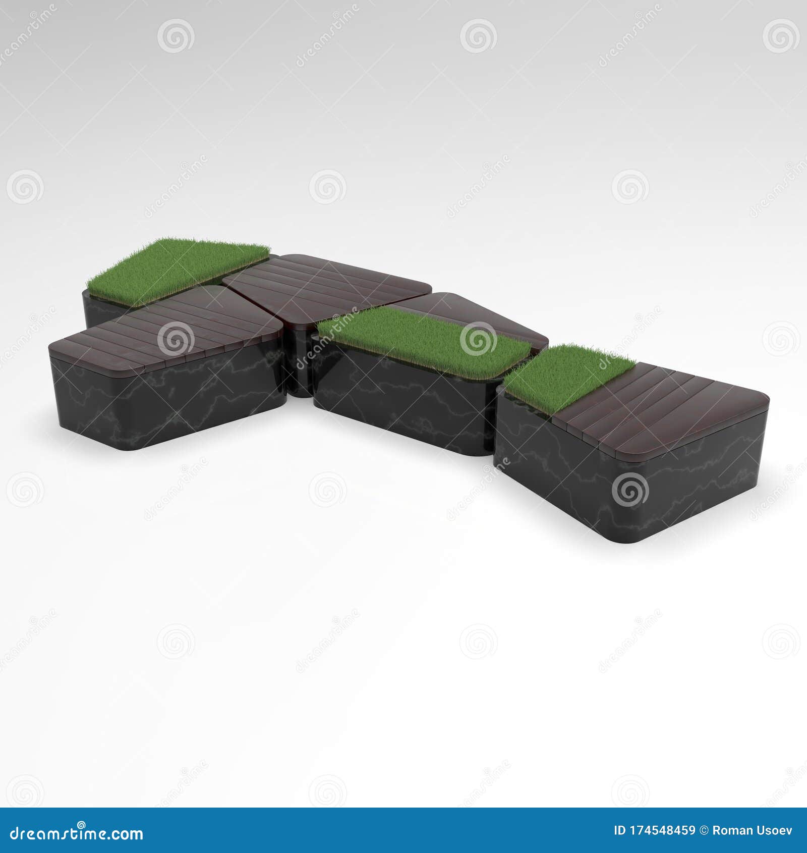 Trapezoid Shaped Packaging Box Gift Box Die Cut Template Cartoon Vector ...