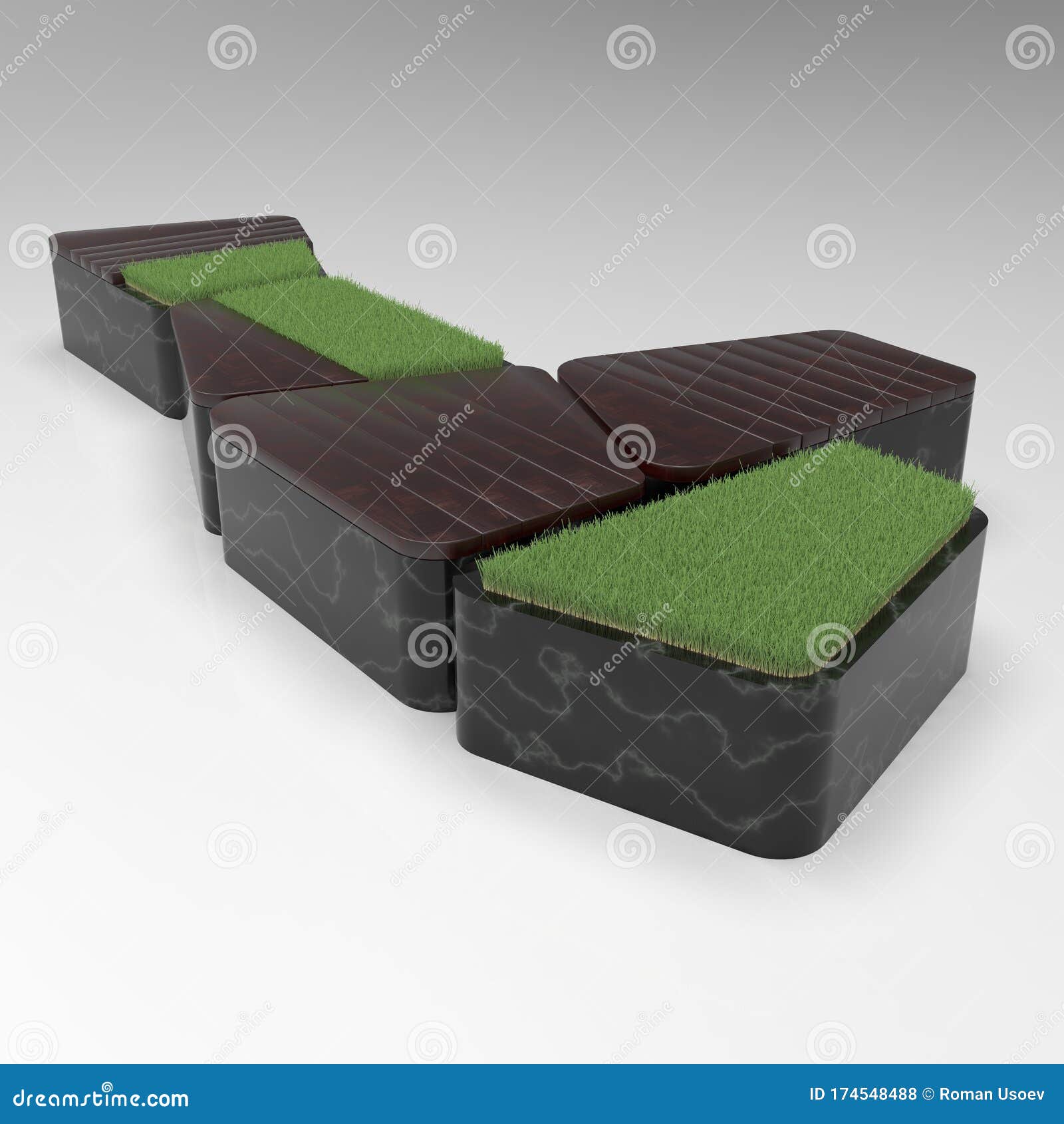 Trapezoid Shaped Packaging Box Gift Box Die Cut Template Cartoon Vector ...