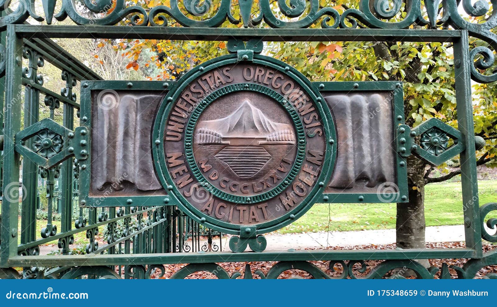 University of Oregon Seal stock image. Image of iron - 175348659