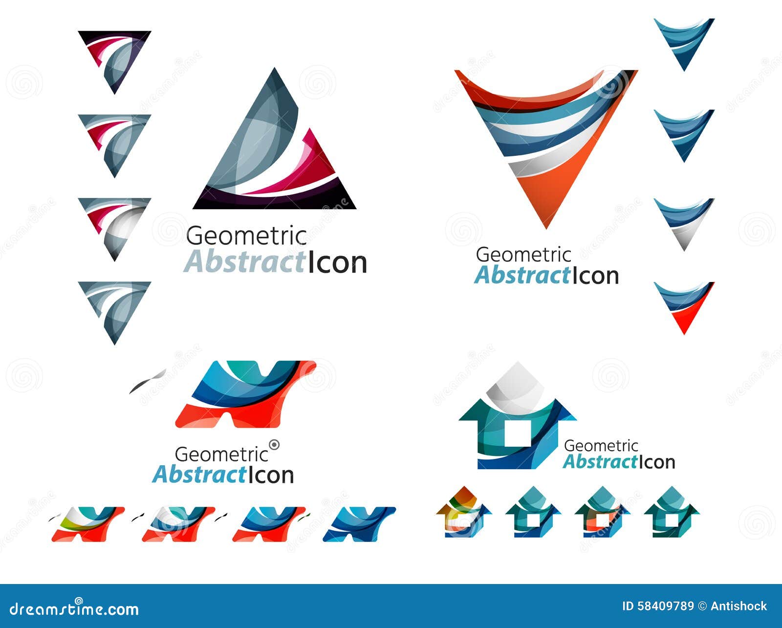 Universal Abstract Geometric Shapes - Business Stock Vector ...