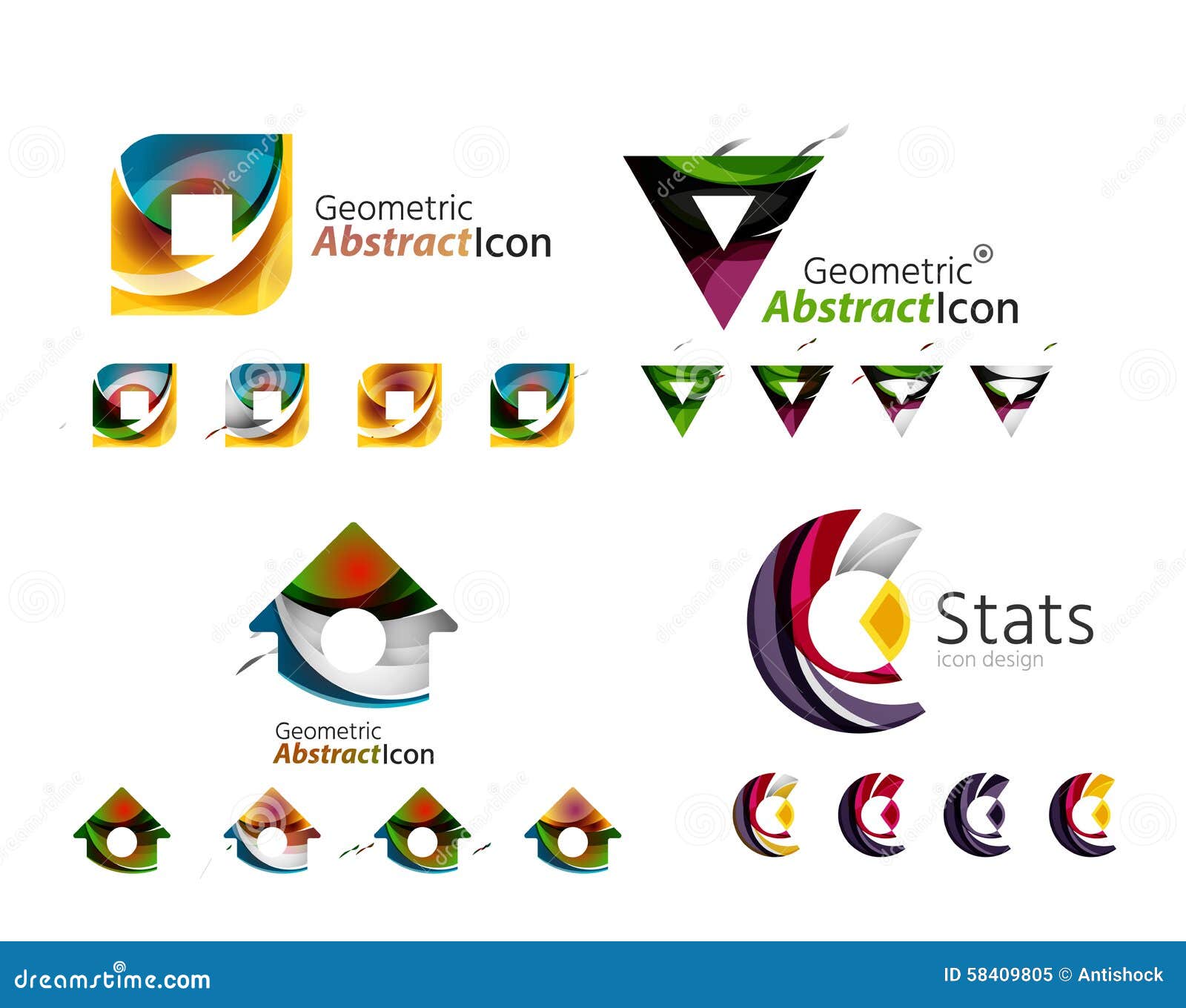 Universal Abstract Geometric Shapes - Business Stock Vector ...