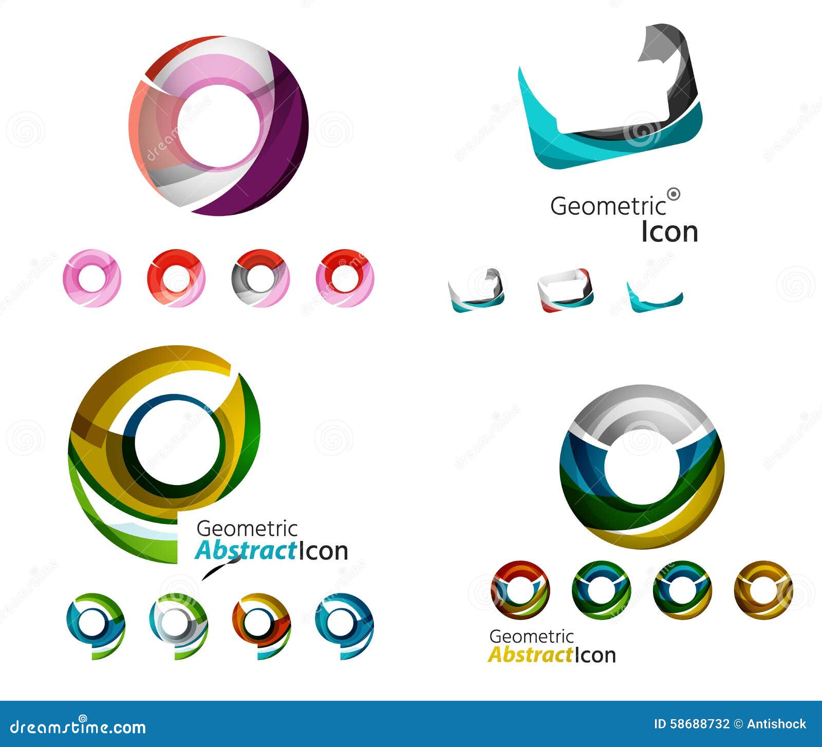 Universal Abstract Geometric Shapes - Business Stock Vector ...