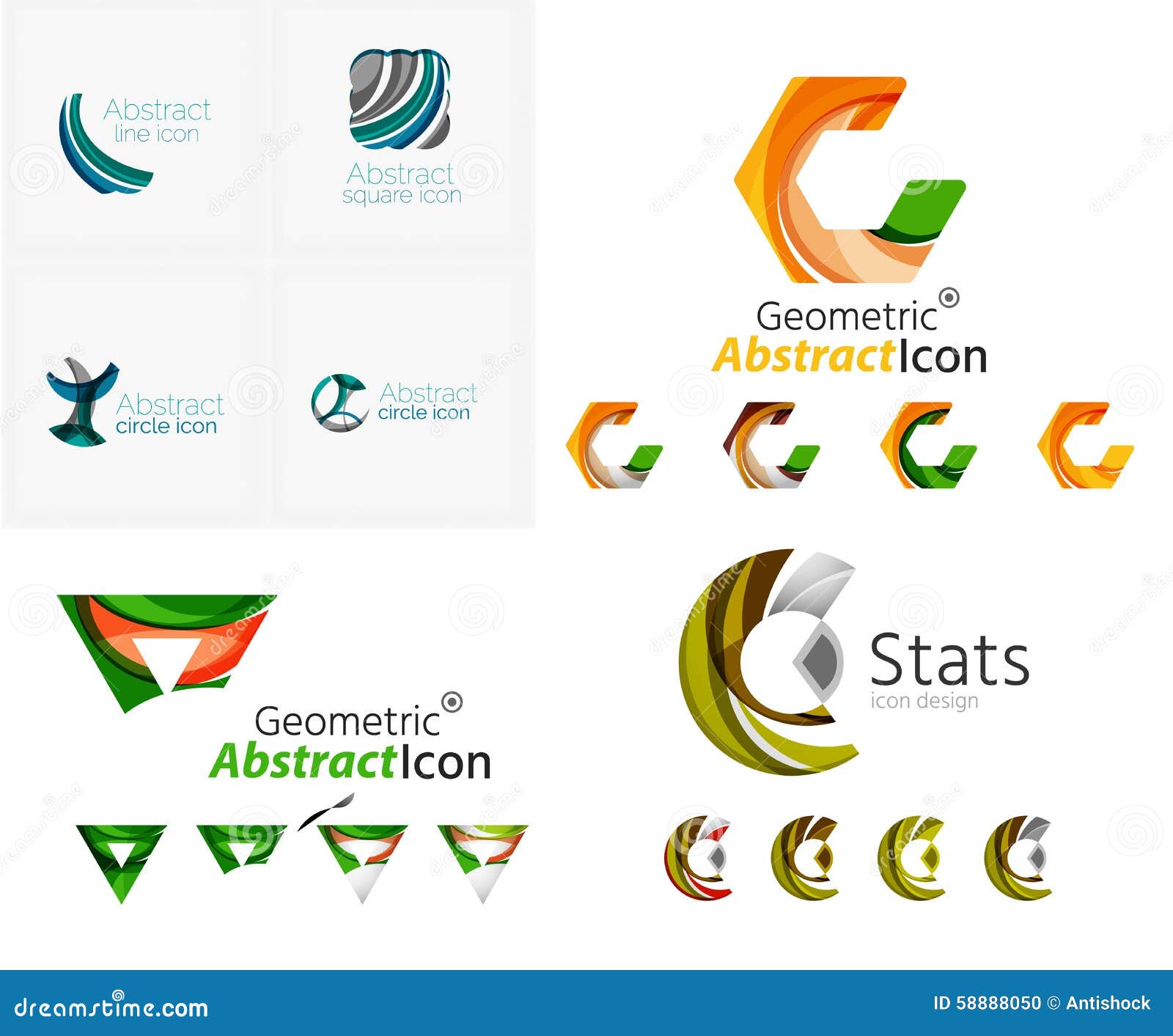 Universal Abstract Geometric Shapes - Business Stock Vector ...