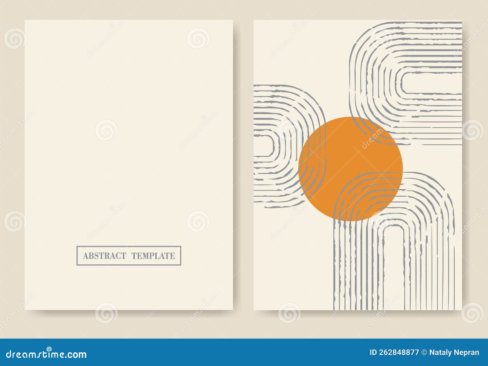 Universal Abstract Pastel Colored Template for Notebook Cover. Stock ...