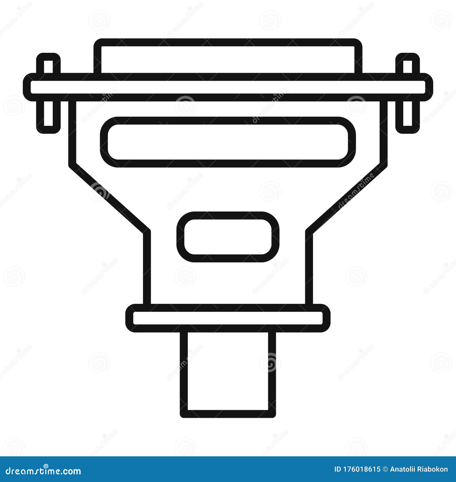 Universal Adapter Icon, Outline Style Stock Vector - Illustration of ...