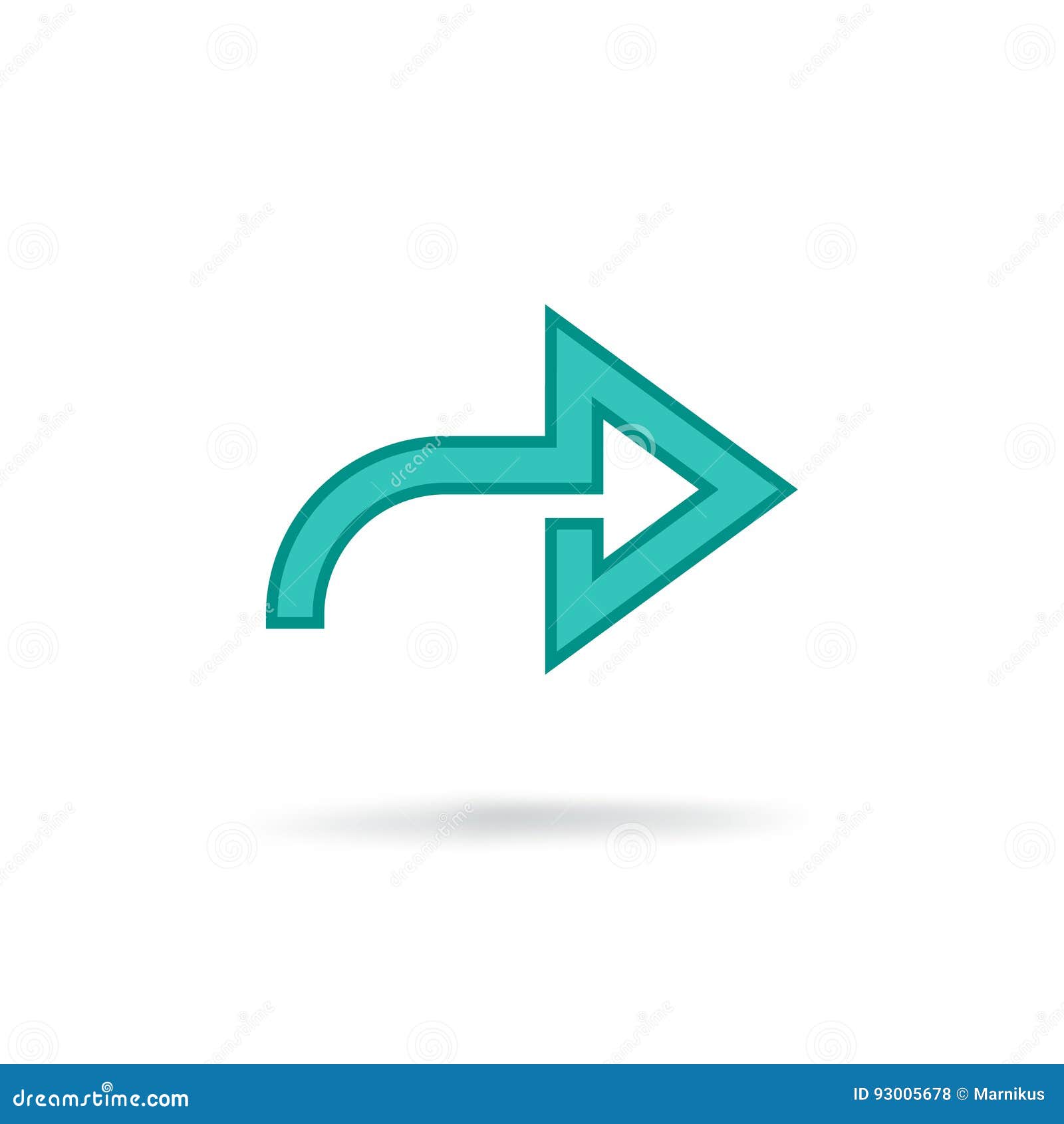 Universal arrow icon stock vector. Illustration of color - 93005678